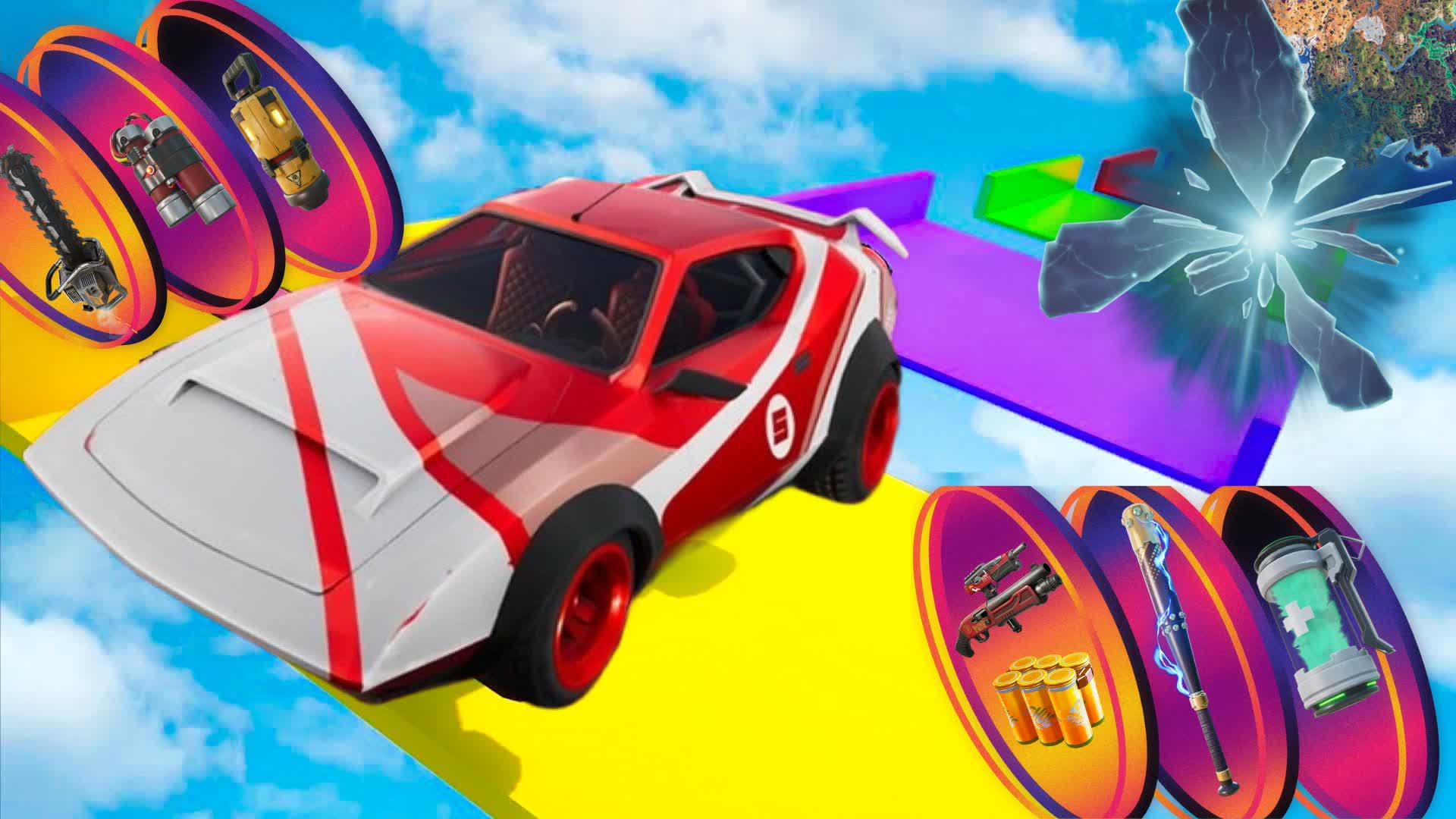 POWER RAMP CARS BATTLE 7373-7136-4447 by paolaside - Fortnite Creative ...