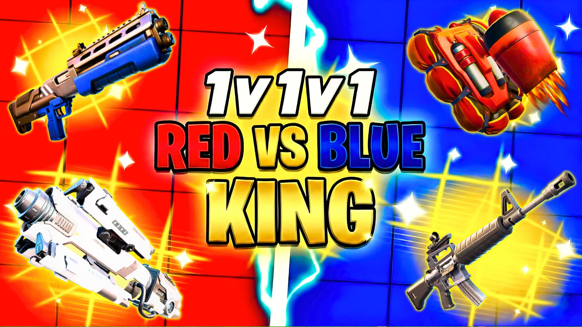 1v1v1 Red Vs Blue King 👑🔴🔵 9751-5744-7926 by addomby - Fortnite