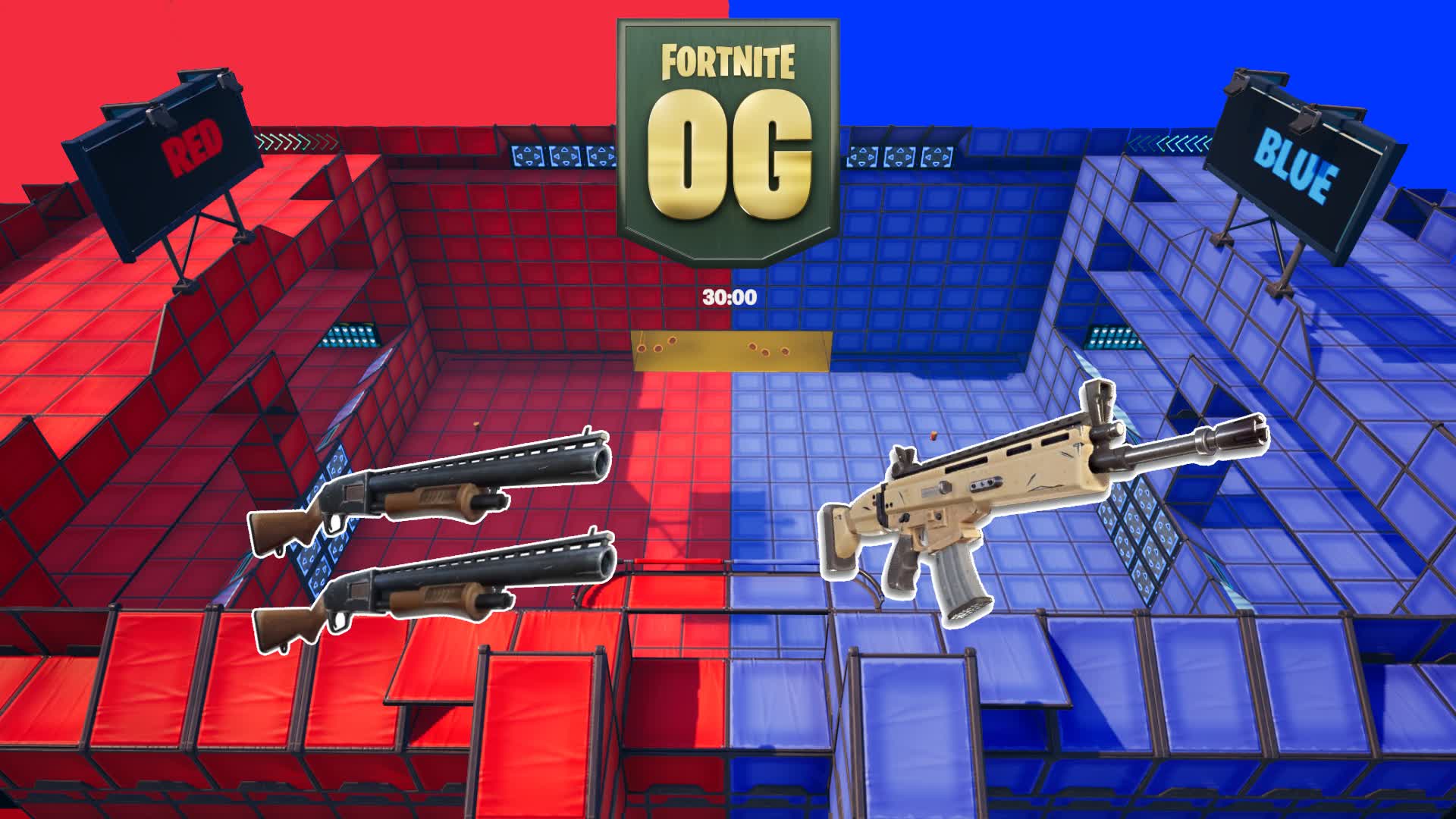 CRAZYY 2 RED VS BLUE 🔴🔵 4733-4007-1834 by xsweeze - Fortnite Creative Map Code - Fortnite.GG