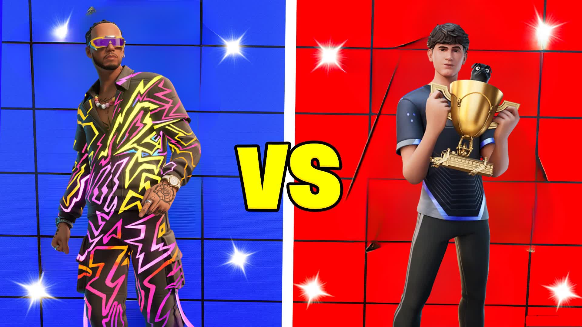 LEWIS CONTRE BUGHA CONTRE BLUE 🔴🔵 2986-9486-0307 par tasnad - Fortnite