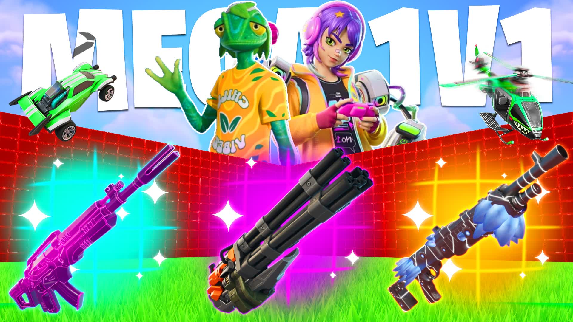 MEGA 1V1 FFA - ALL GUNS & RIDES 0687-8963-7544 by ryclo - Fortnite ...