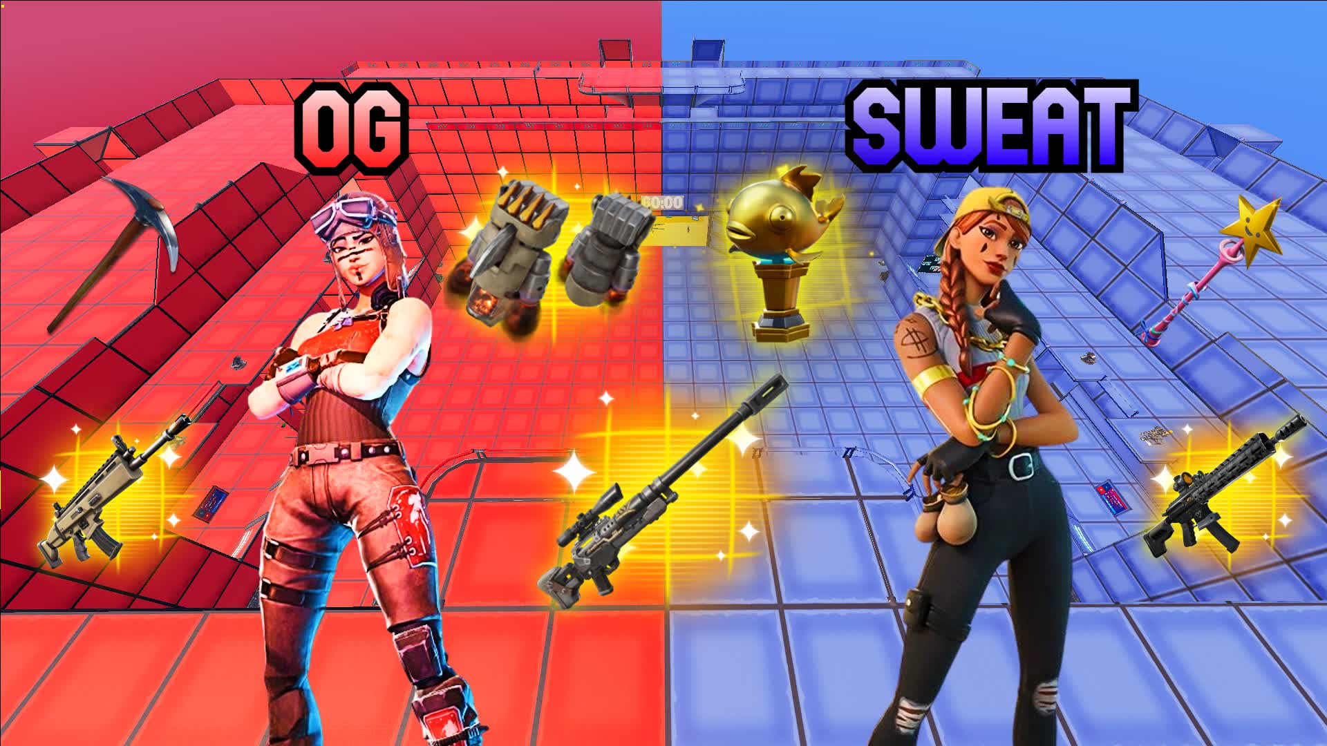 🔥SWEATS VS OG 🔥 2809-3724-3616 by oshfn - Fortnite Creative Map Code ...