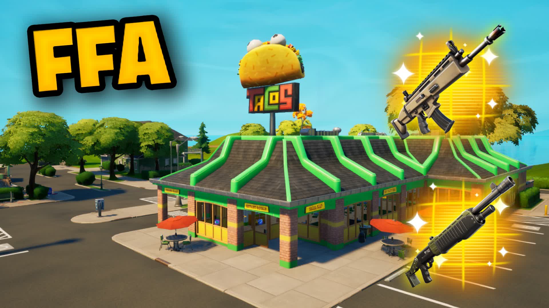 Greasy Grove FFA 1104-0751-0331 by zerrox - Fortnite Creative Map Code - Fortnite.GG