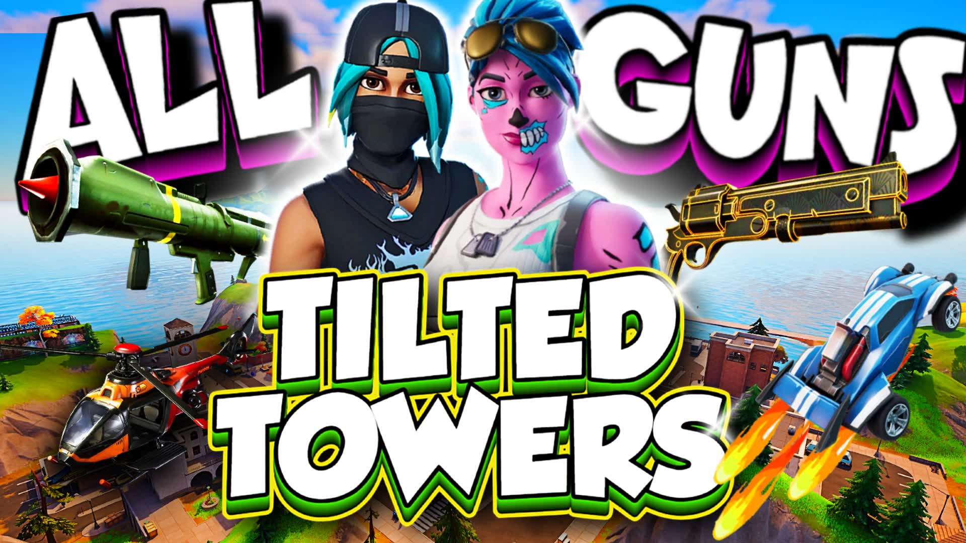 ALL WEAPONS TILTED TOWERS FFA 8655-8689-3069 by badbonez - Fortnite Creative Map Code - Fortnite.GG