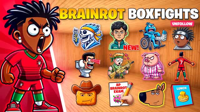 ⭐SUPER BRAINROT BOXFIGHTS📦 3207-4274-3541 by edian.fn - Fortnite