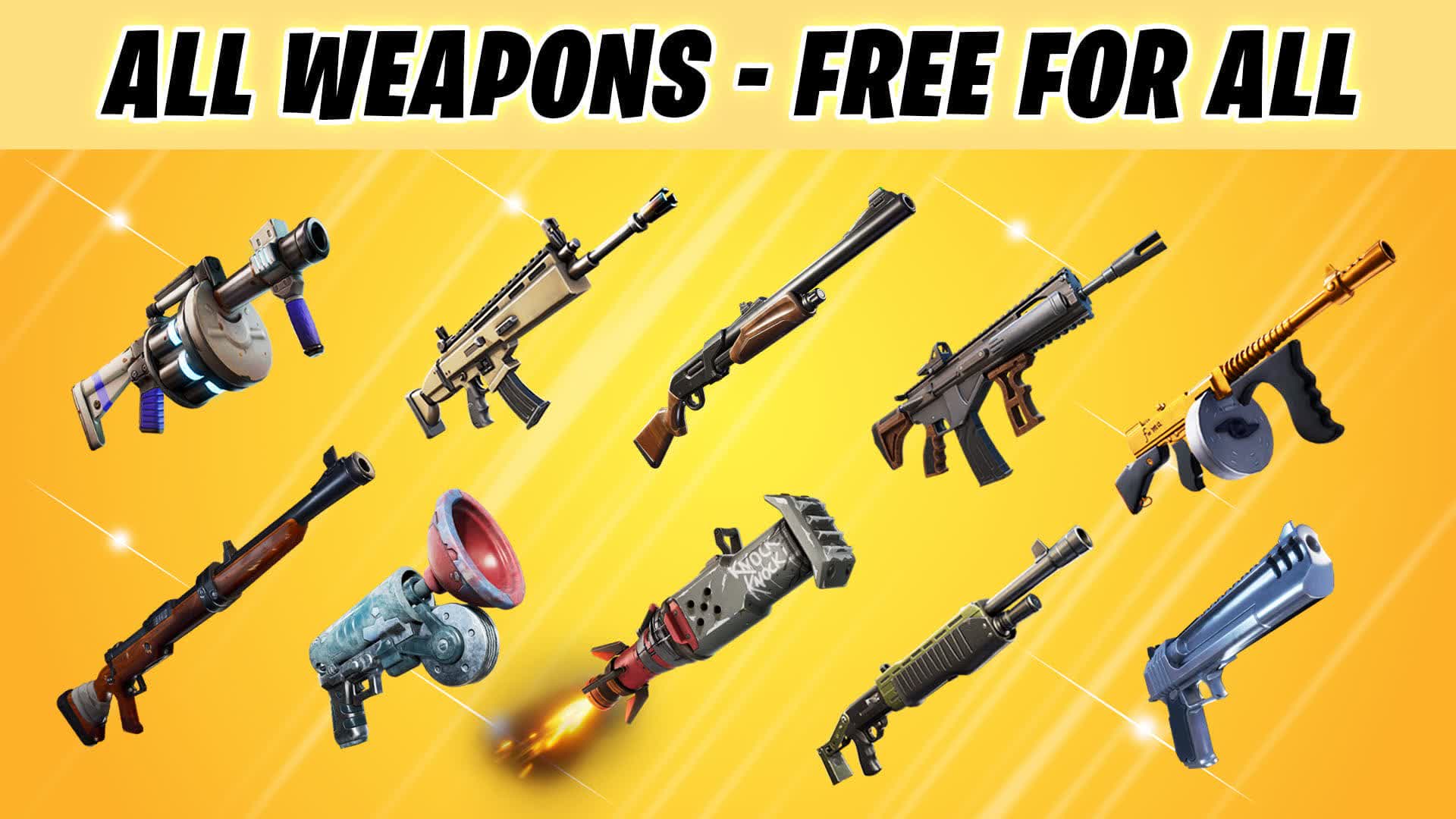 ALL WEAPONS 🤩 FREE FOR ALL 7166-7538-3712 by epic-easy-studio ...