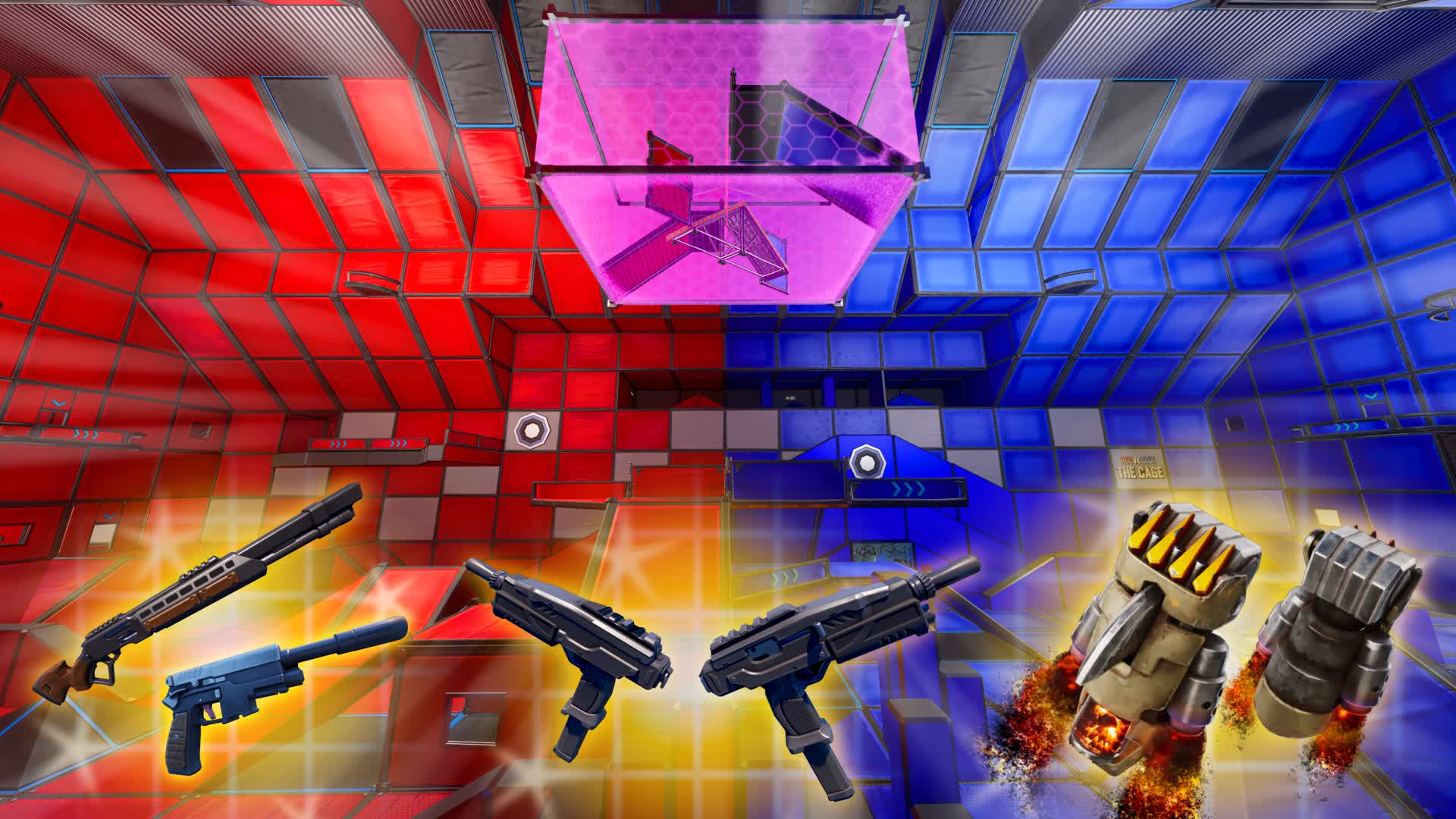 The Cage 🔴 Red vs Blue 🔵 1v1 9035-4266-2904 by zeroshotbob - Fortnite ...