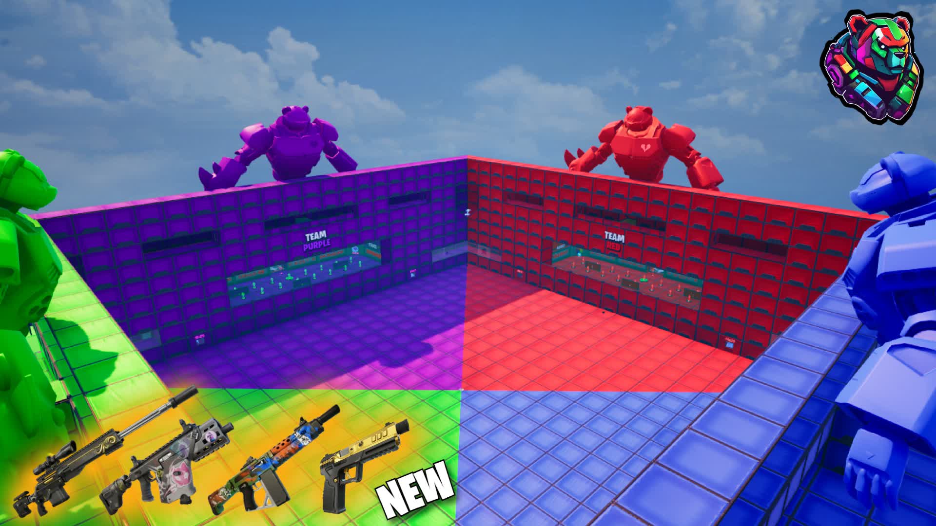 Bear Wars 🐻 5790-9302-0010 by starrex - Fortnite Creative Map Code ...