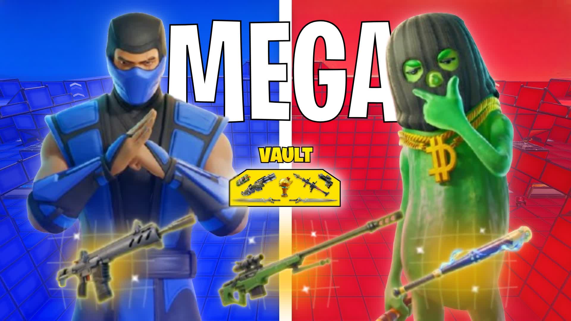 MEGA RED VS BLUE🔴🔵 9166-4708-1983 by gabixo2 - Fortnite Creative Map ...
