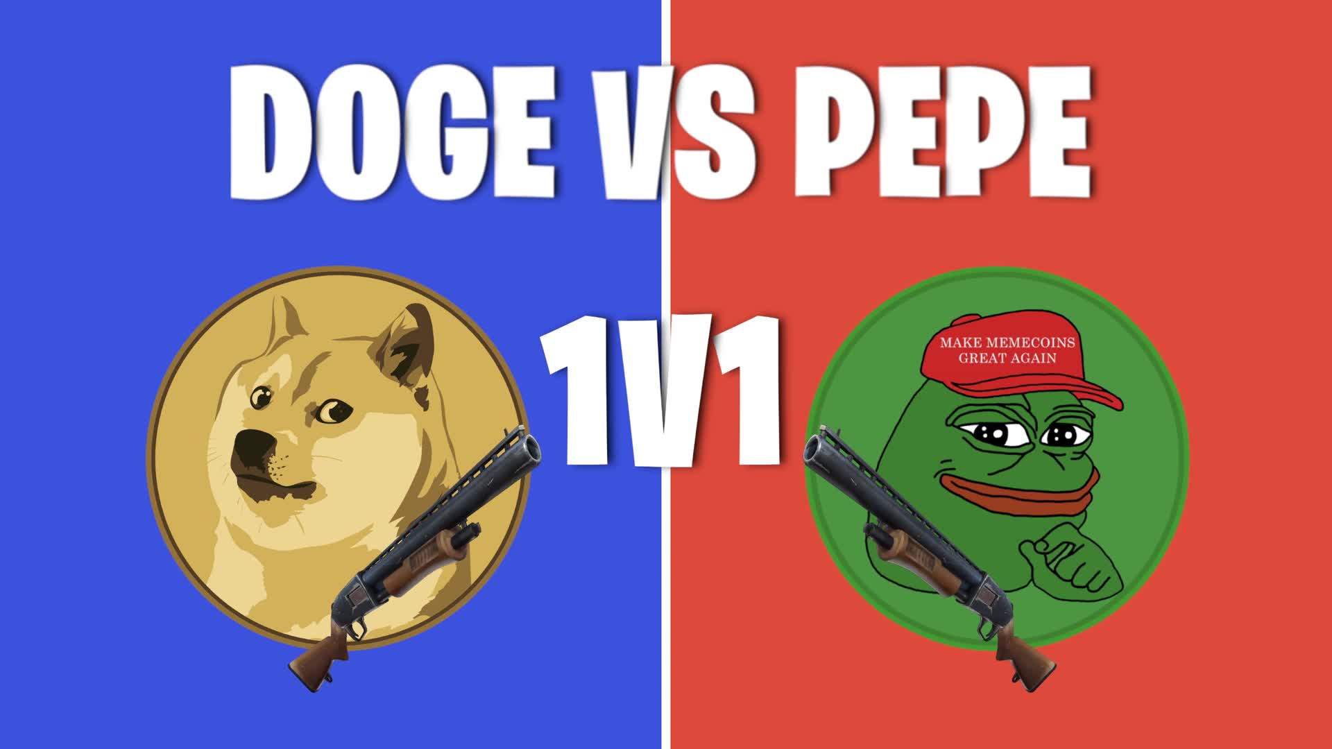 🔵DOGE VS PEPE🔴 1V1 8026-7304-5527 من ابتكار jakubeer - Fortnite