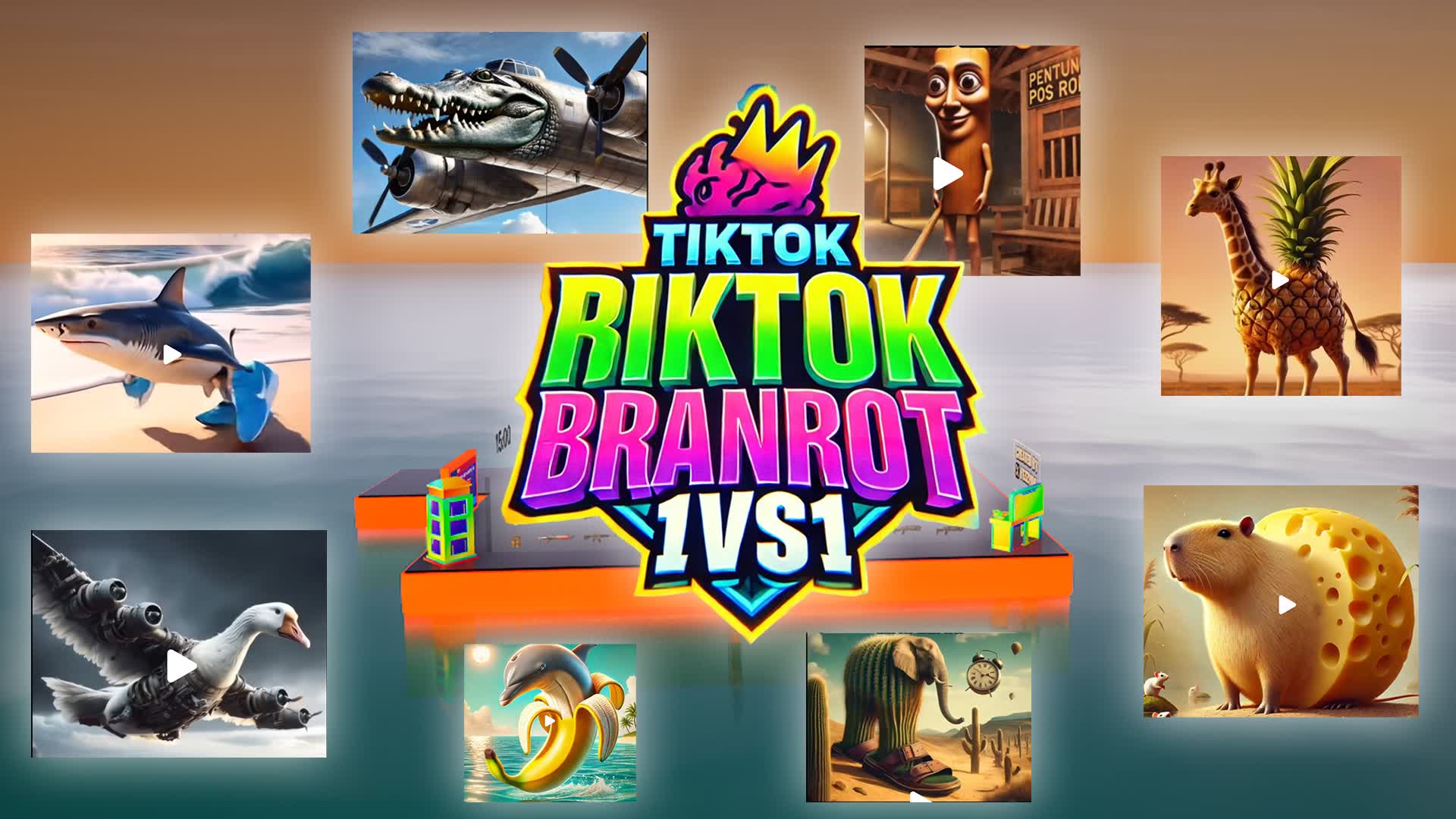 TIKTOK BRAINROT 1V1 🎵 8287-9118-2391 by locko - Fortnite Creative Map ...