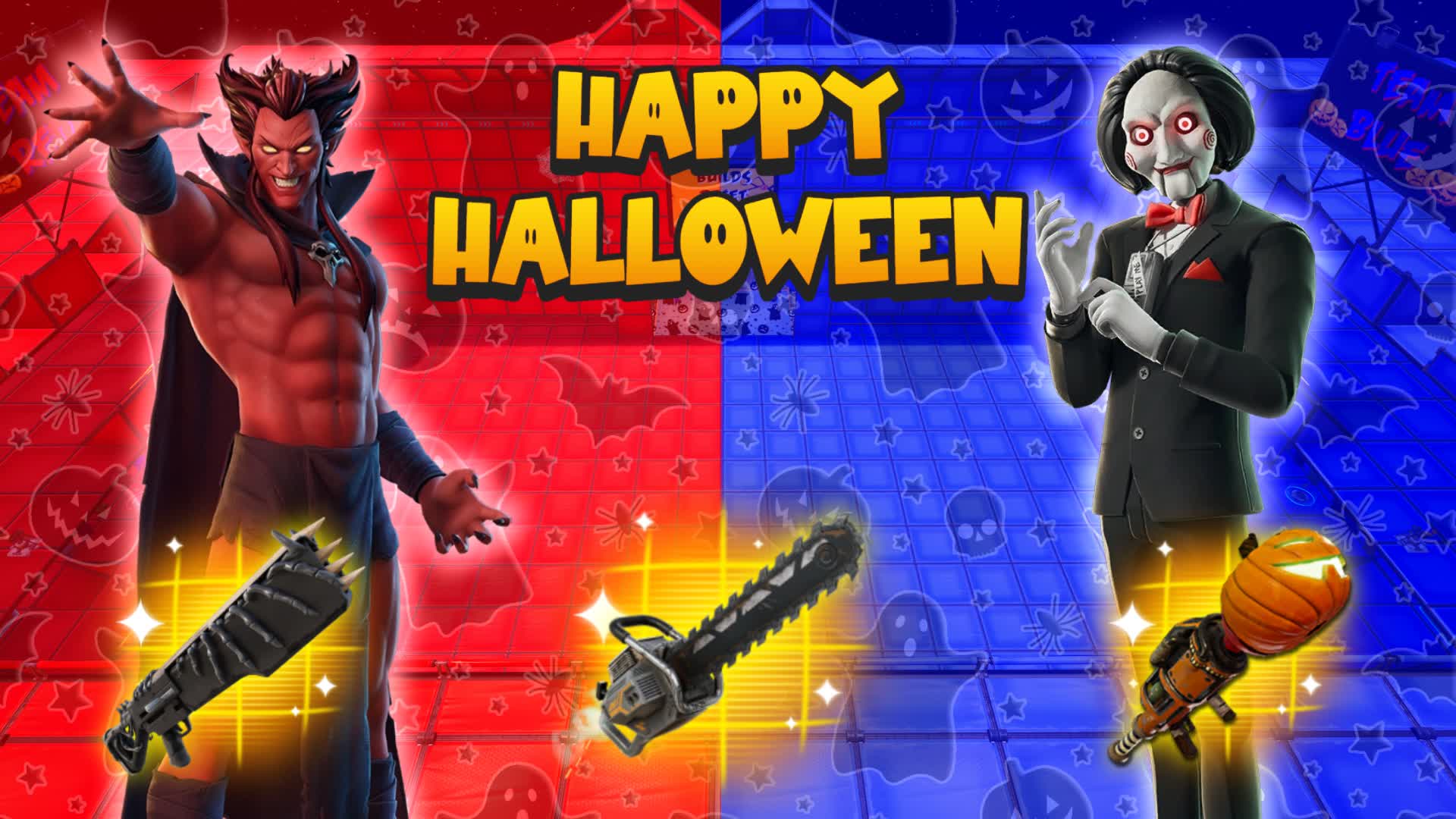 HALLOWEEN BLUE VS RED CRAZY🔵🔴 - 6229-3768-4319 | Fortnite Zone