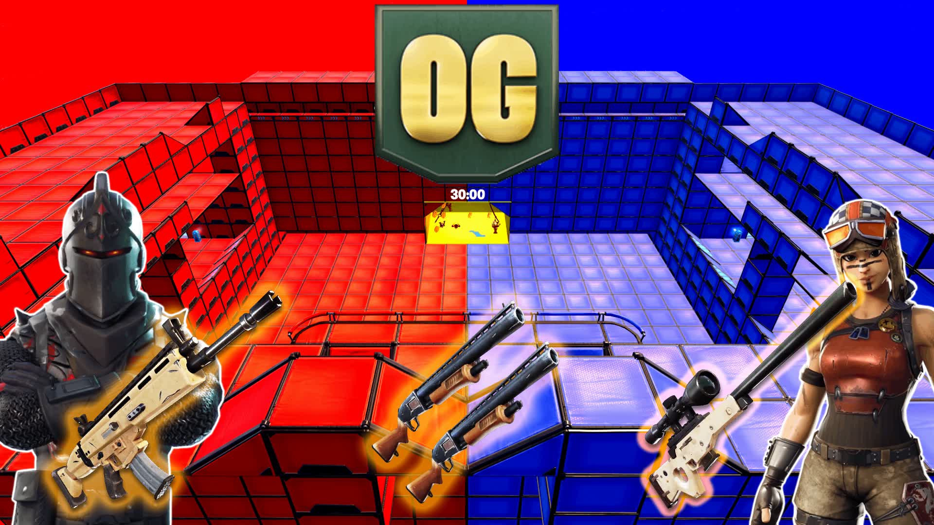 OG RED VS BLUE RUMBLE🔴🔵 9102-8609-4725 by immoussaa - Fortnite Creative ...