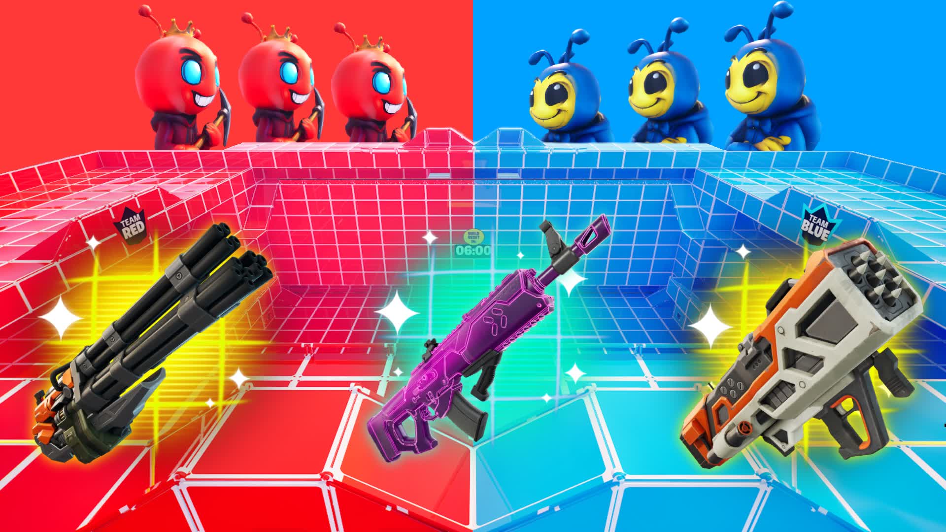 MODERN RED VS BLUE 🔴🔵 WITH EVERY GUN 3042-3294-3617 by buzzjulo - Fortnite