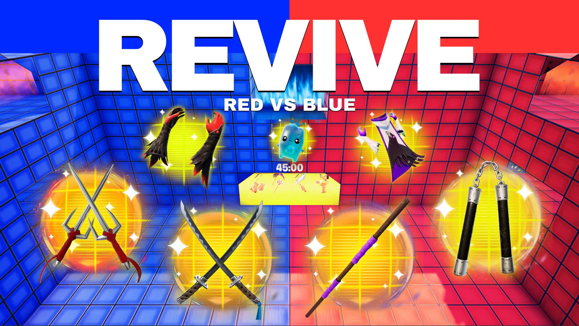 REVIVE RED VS BLUE 🔴🔵 0973-5498-1594 by bmsc - Fortnite