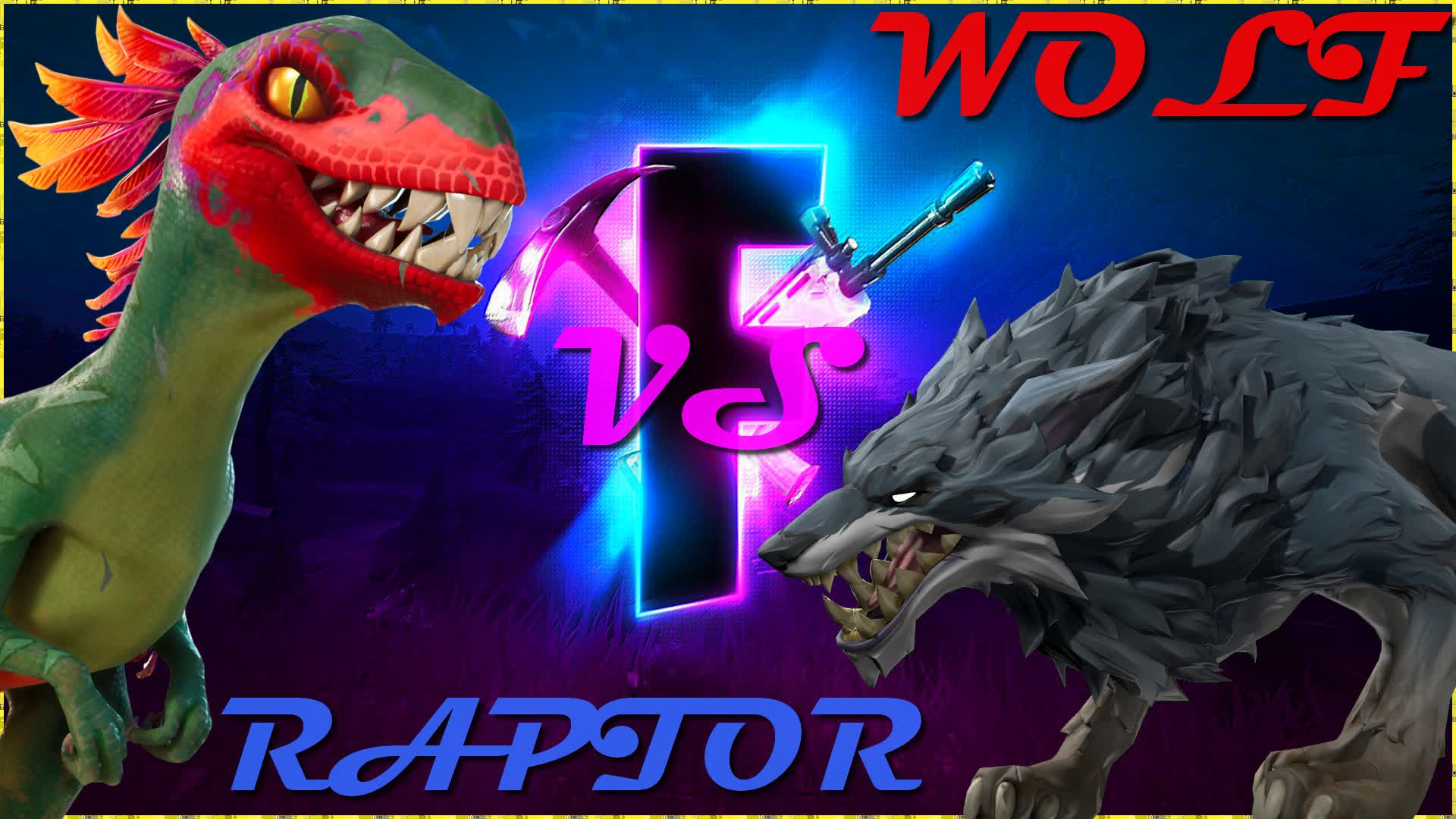 Raptor VS Wolf 2899-2413-0571 By Tekaos - Fortnite