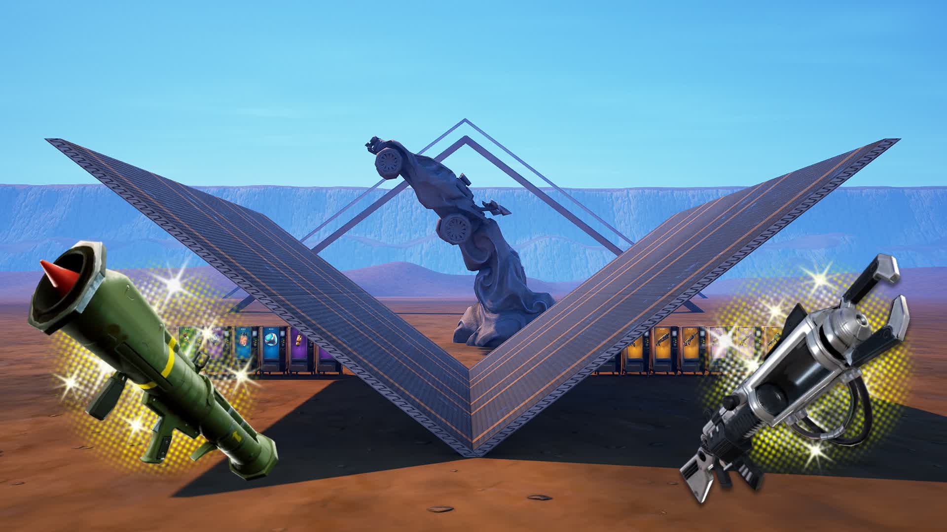 Flying Car Build Melee 1667-6648-1191 by shawk - Fortnite Creative Map ...