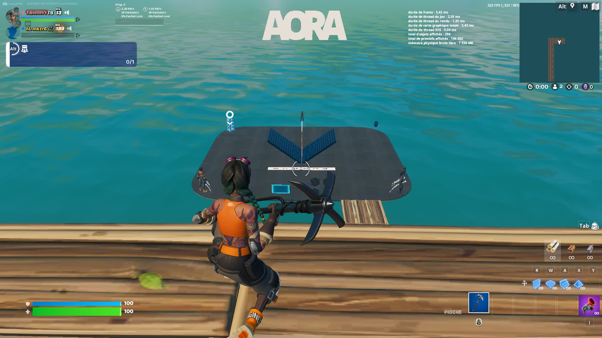 MAP 1v1 Aora clxn 6421-0297-5753 by tarizoff - Fortnite Creative Map Code - Fortnite.GG