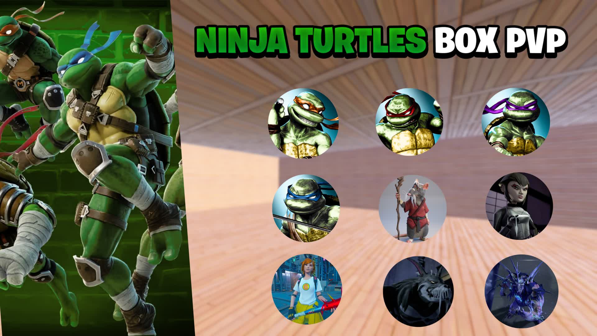 🐢NINJA TURTLES BOX PVP📦 2961-5157-3752 by drzen - Fortnite