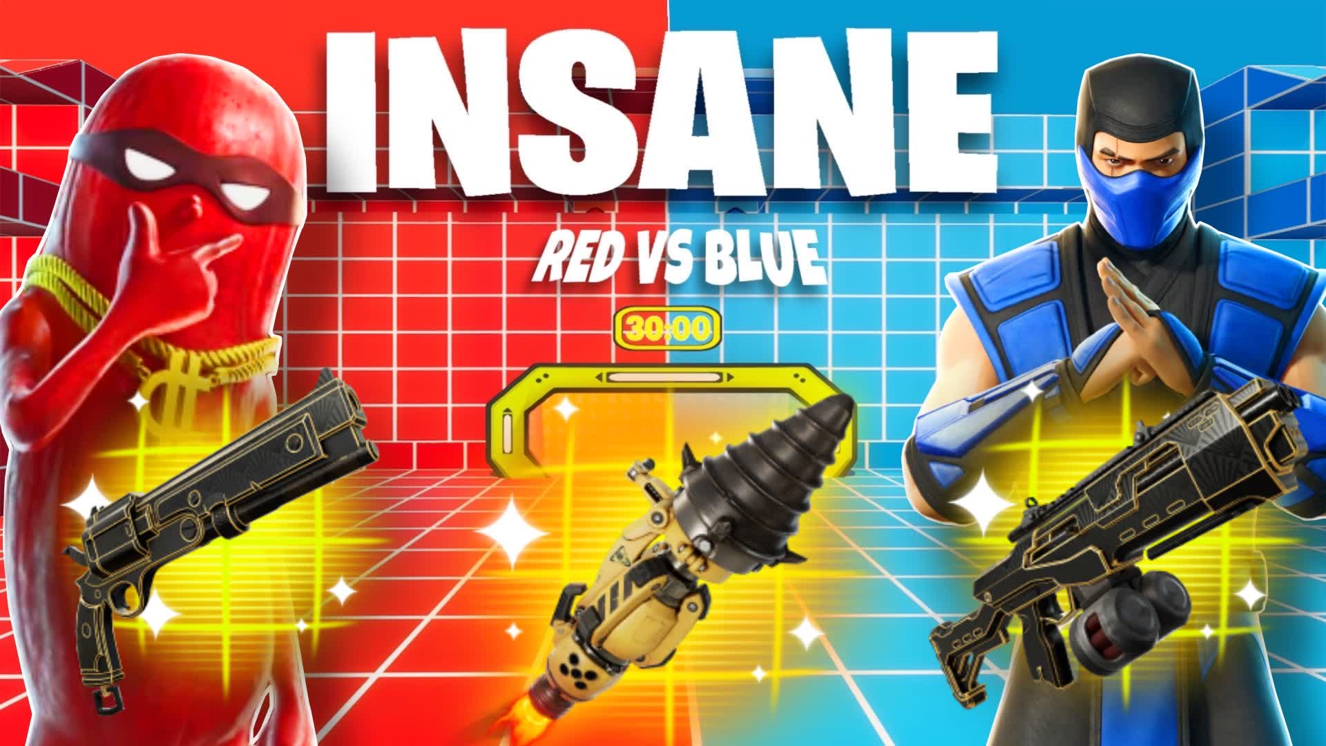 INSANE RED VS BLUE 🔴🔵 7000-0022-3363 by notandryy - Fortnite Creative ...