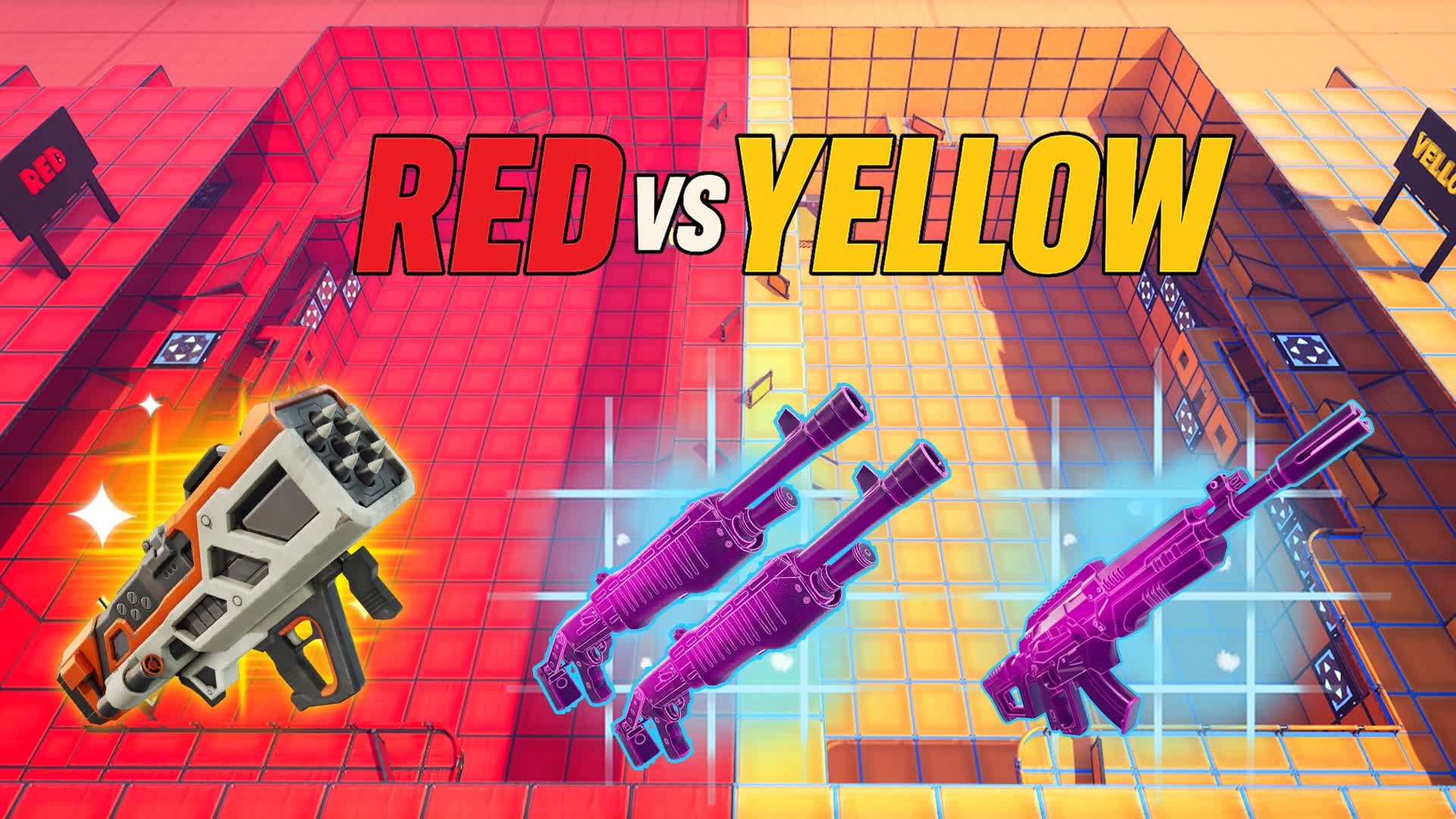 RED VS YELLOW 🔴🟡 4493-9745-9171 by keefy - Fortnite