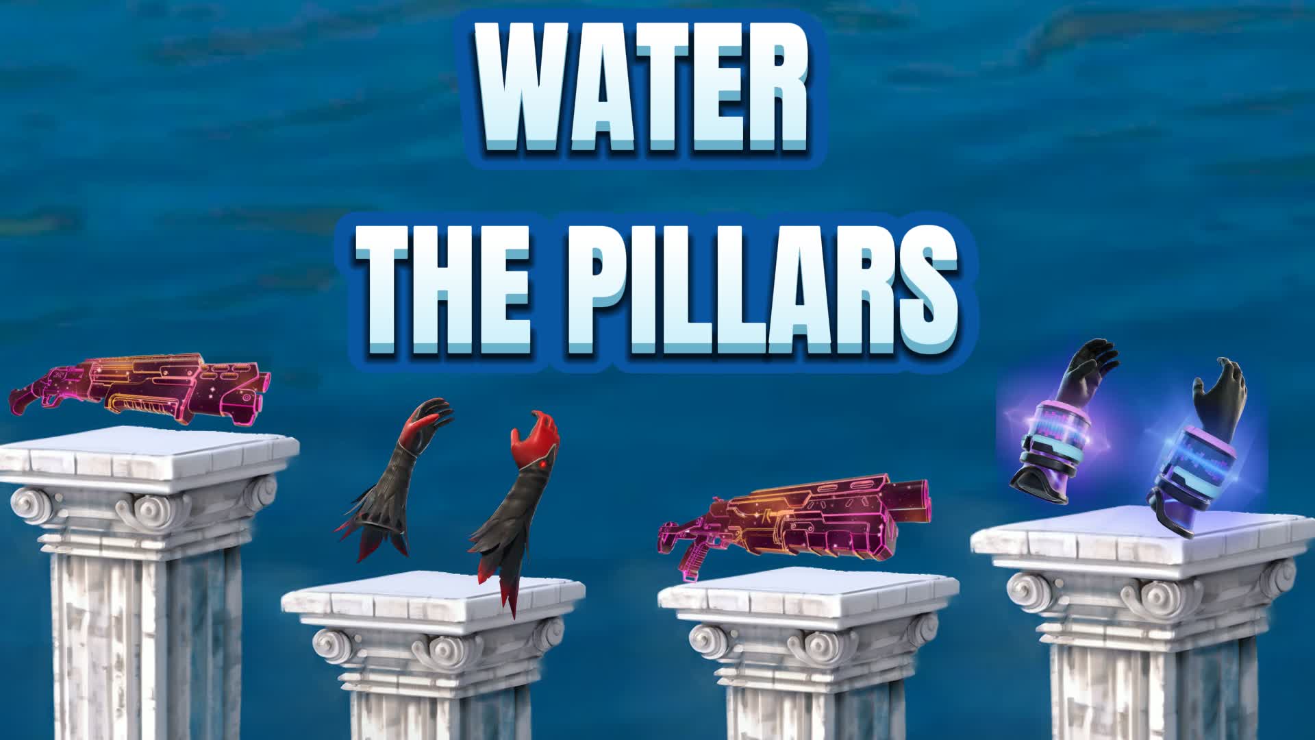 WATER THE PILLARS 7616-8681-1900 by b0bbyszn - Fortnite Creative Map Code - Fortnite.GG