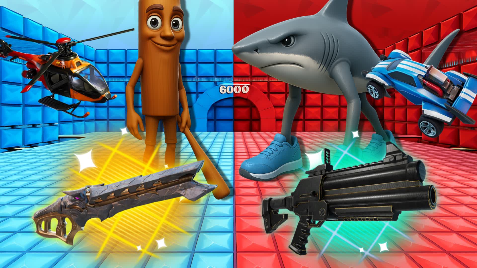 CRAZY AHH RED VS BLUE 8034-6300-8668 by chamaa - Fortnite Creative Map ...