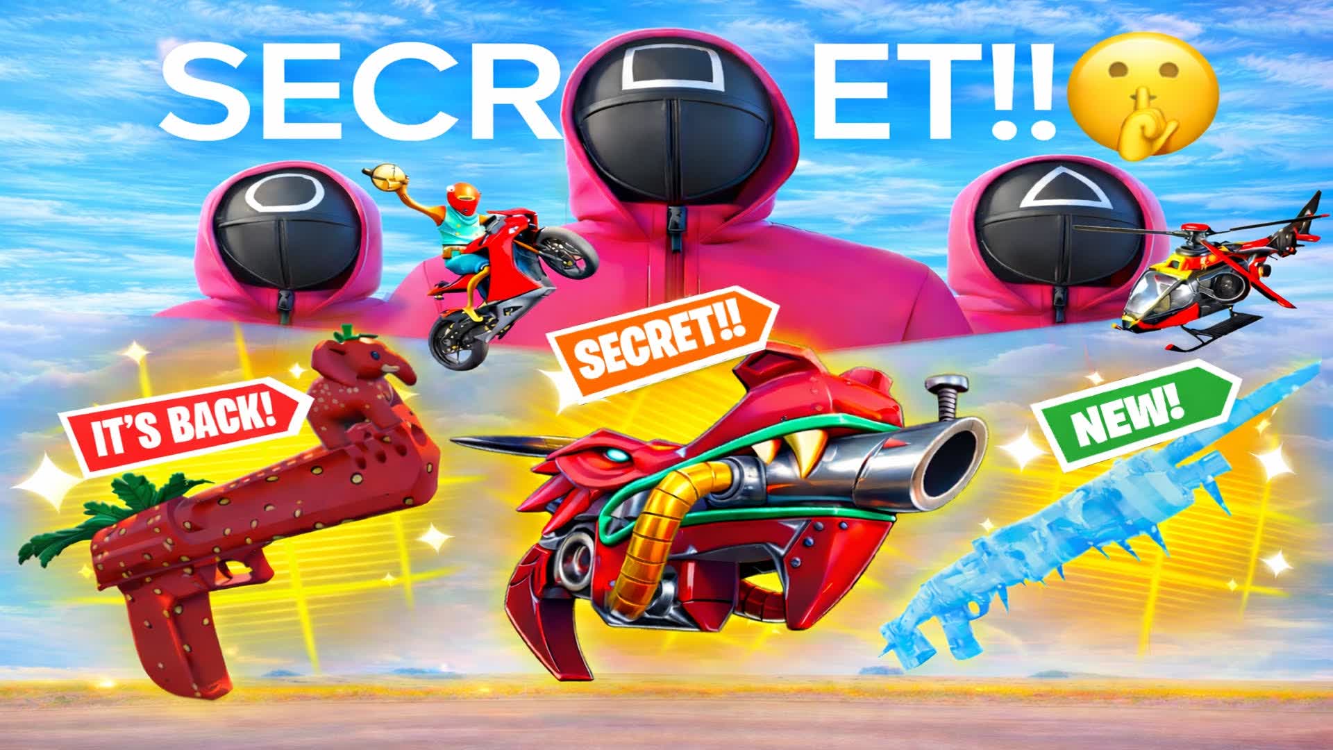 99 SECRET FFA WITH EVERY GUN🤫🦑 8056-7238-8107 by mrcrazyx - Fortnite