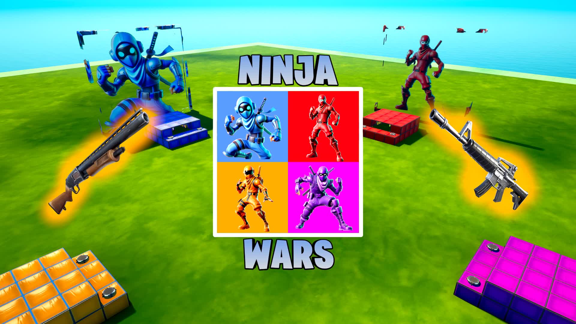 NINJA WARS 🥷 5136-8615-7813 by jakubeer - Fortnite Creative Map Code ...