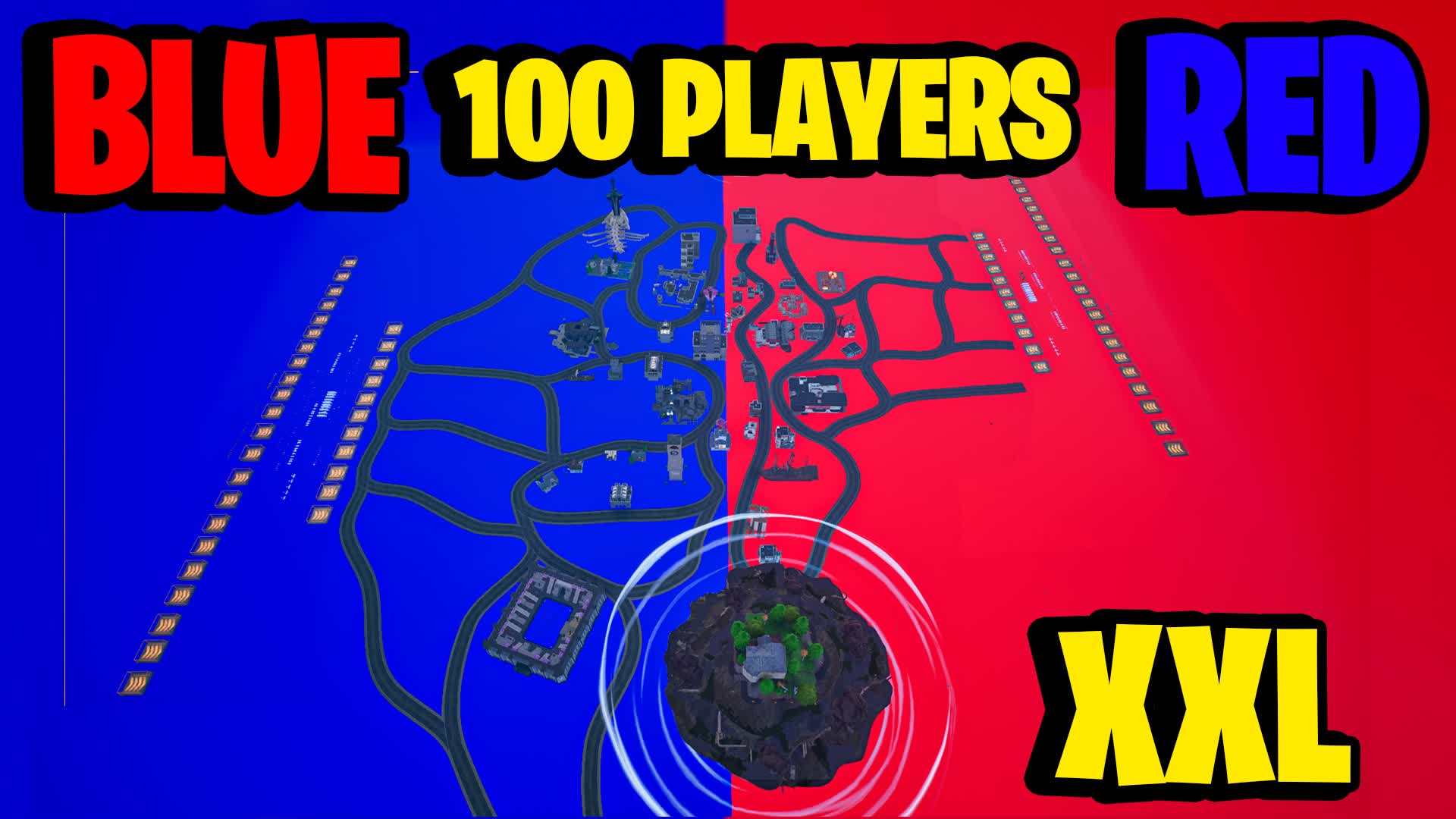 💥RED vs BLUE XXL 2.0💥 0359-1215-5091 by ovt94 - Fortnite Creative Map ...