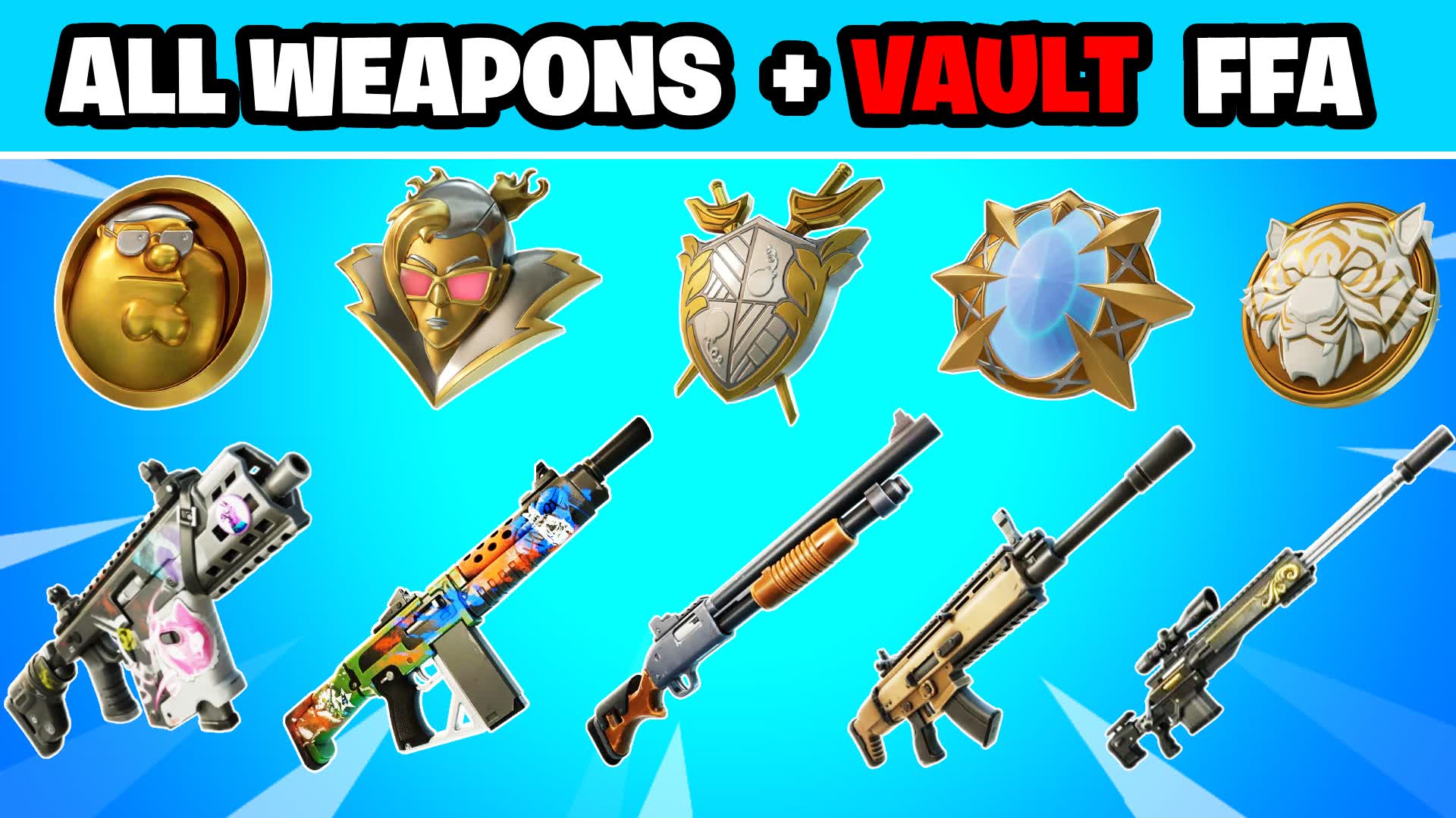 FREE FOR ALL - ALL WEAPONS + VAULT 3417-0058-1595 by riklyy - Fortnite ...