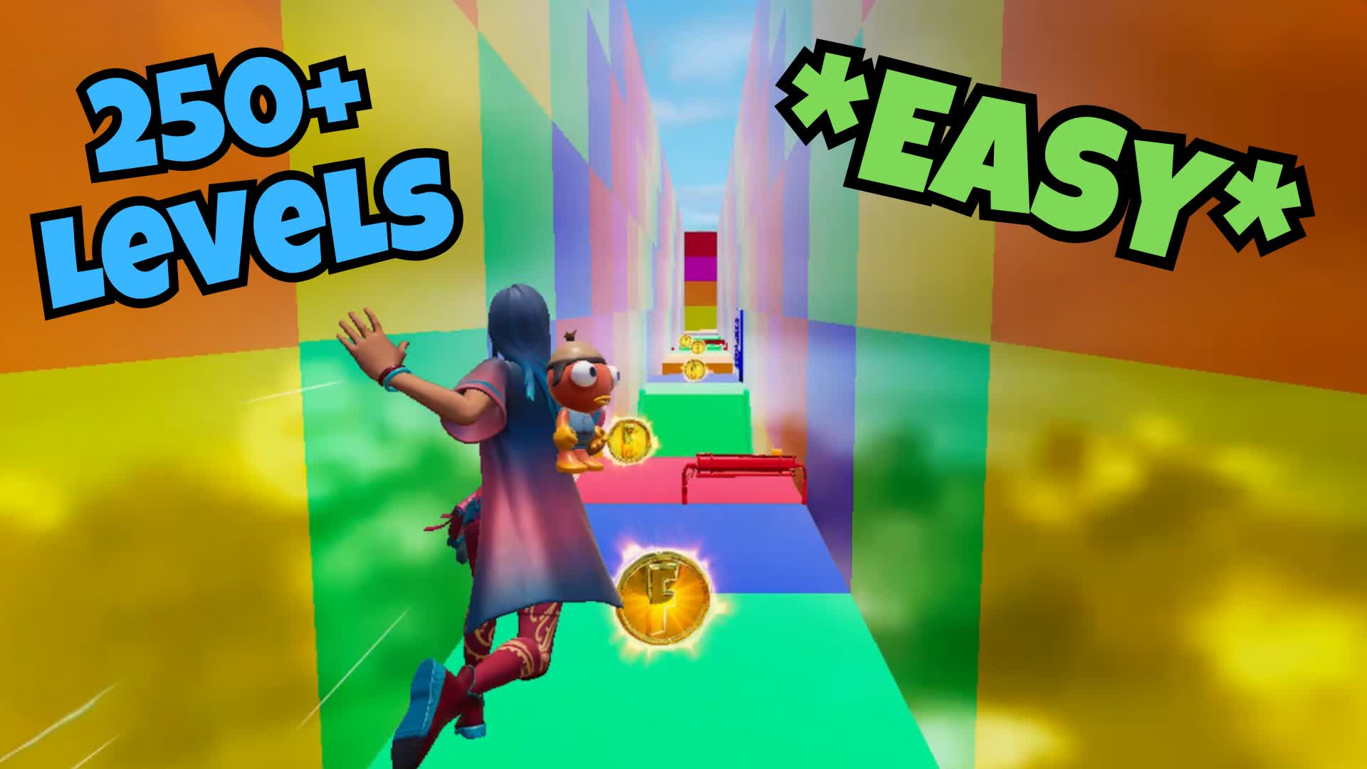 DEFAULT RAINBOW PARKOUR 250+ - 0651-8852-8801 | Fortnite Zone