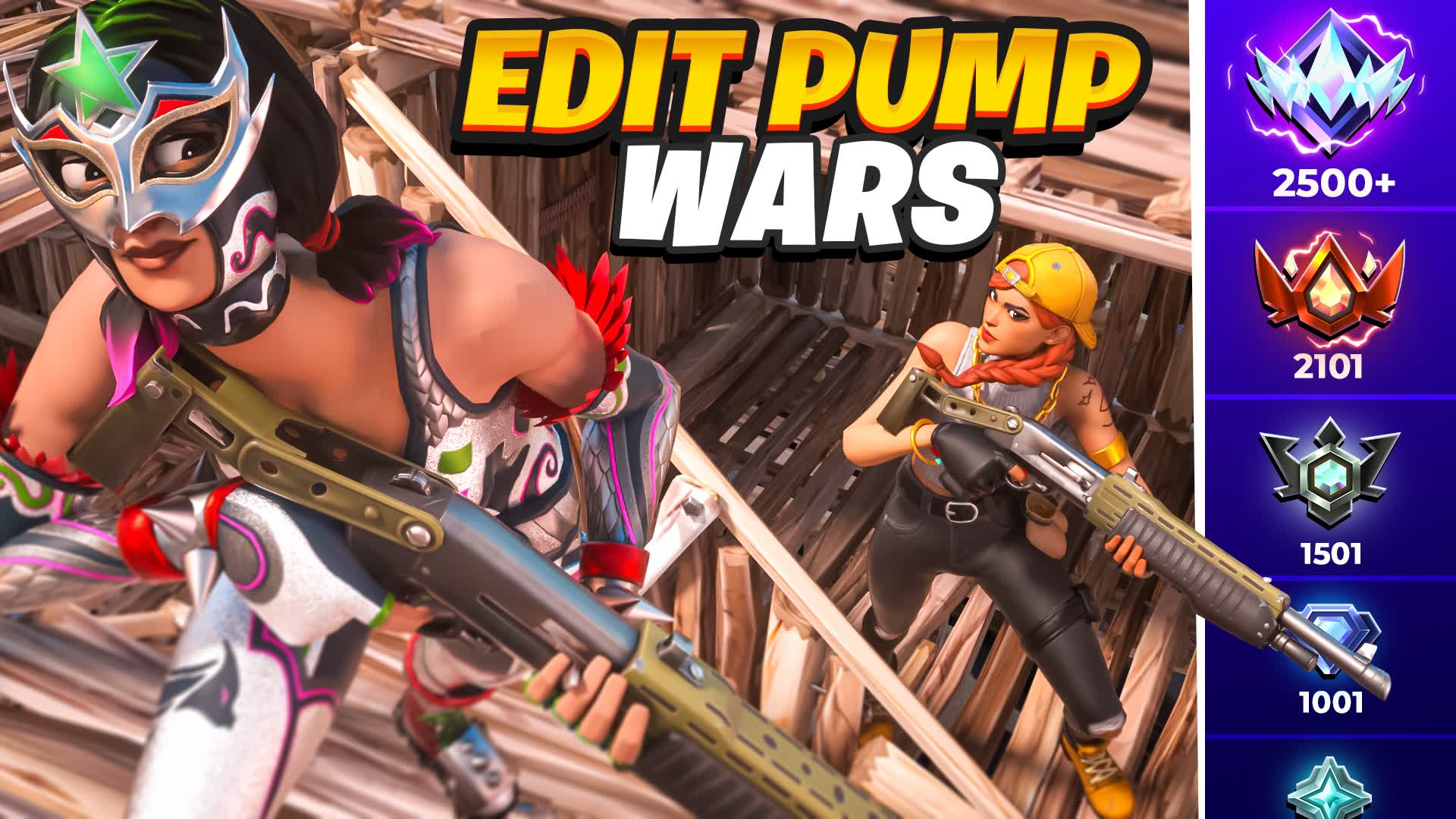SEASON 3 ONE SHOT 📝EDIT PUMP WARS HERO 8133-8873-8571 by xdamineq - Fortnite Creative Map Code ...
