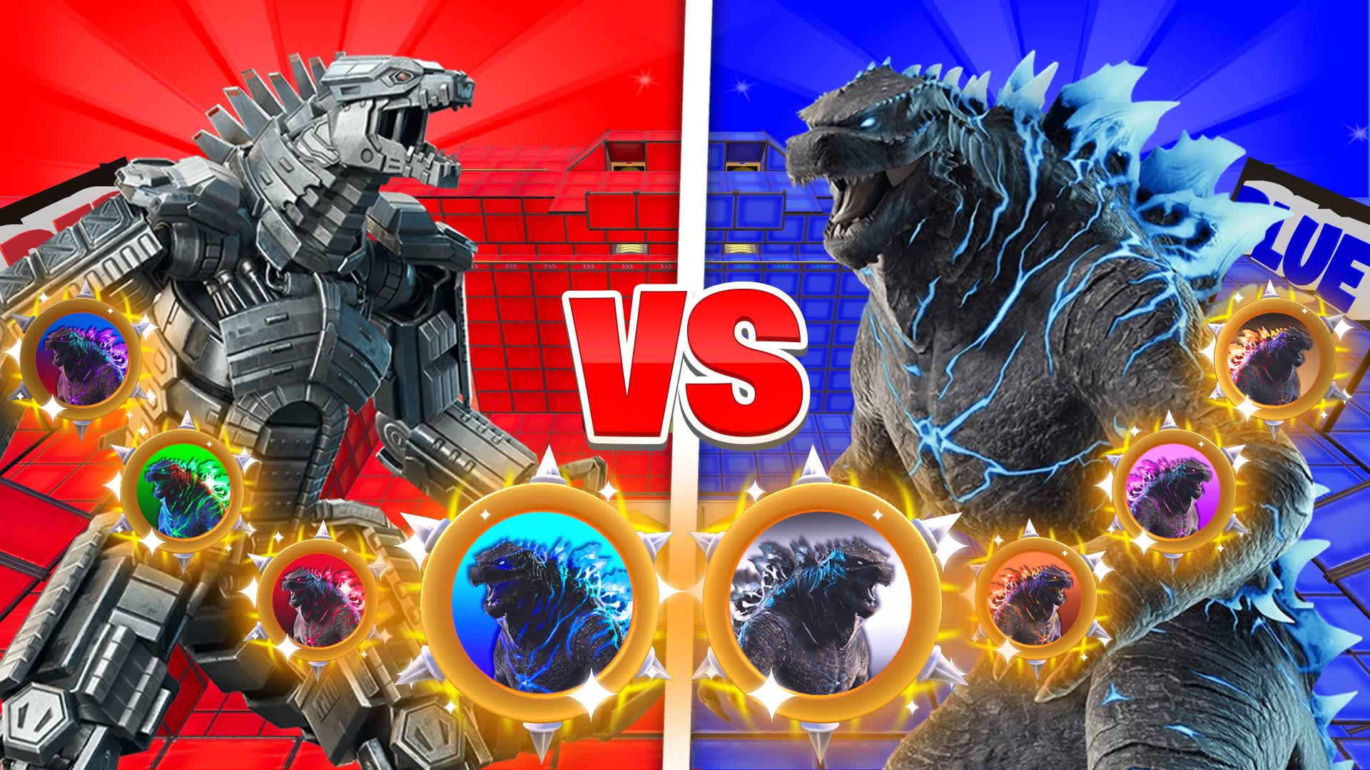 GODZILLA RED VS BLUE🔴🔵[ MEDALLIONS ] 6259-3851-1509 by asphatv - Fortnite Creative Map Code ...