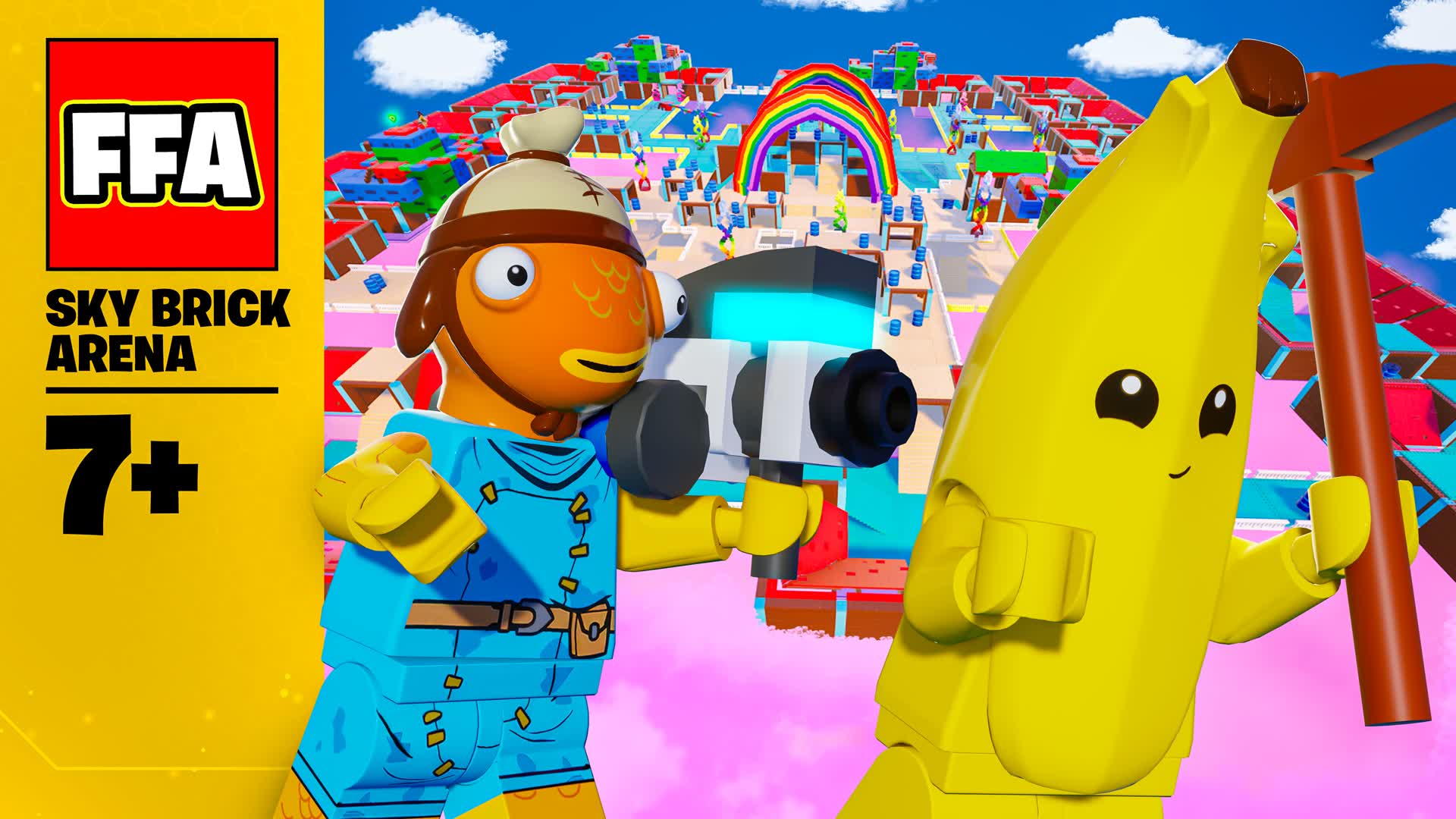 SKY BRICK ARENA FFA🧱 6724-7290-3053 by keebabb - Fortnite Creative Map Code - Fortnite.GG