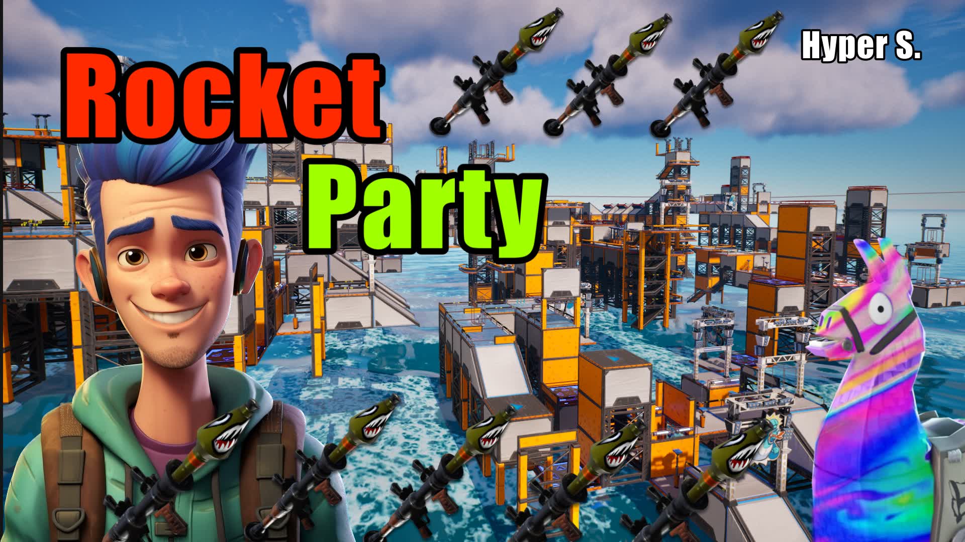Rocket Party 1323-1363-9848 by tuckymitm - Fortnite Creative Map Code ...