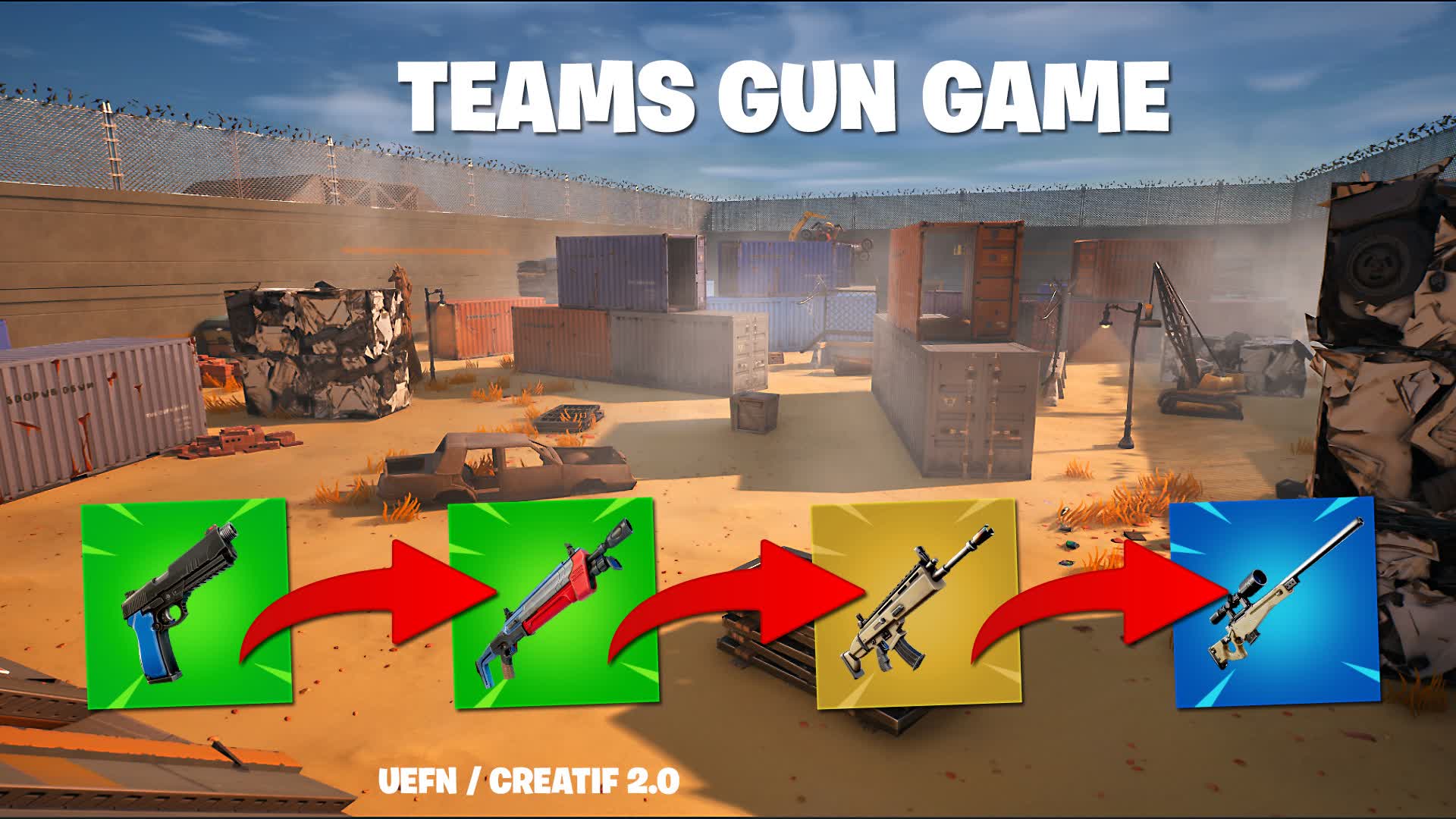 Teams Gun Game 8886-0220-1497 by Spatul75 - Fortnite.GG
