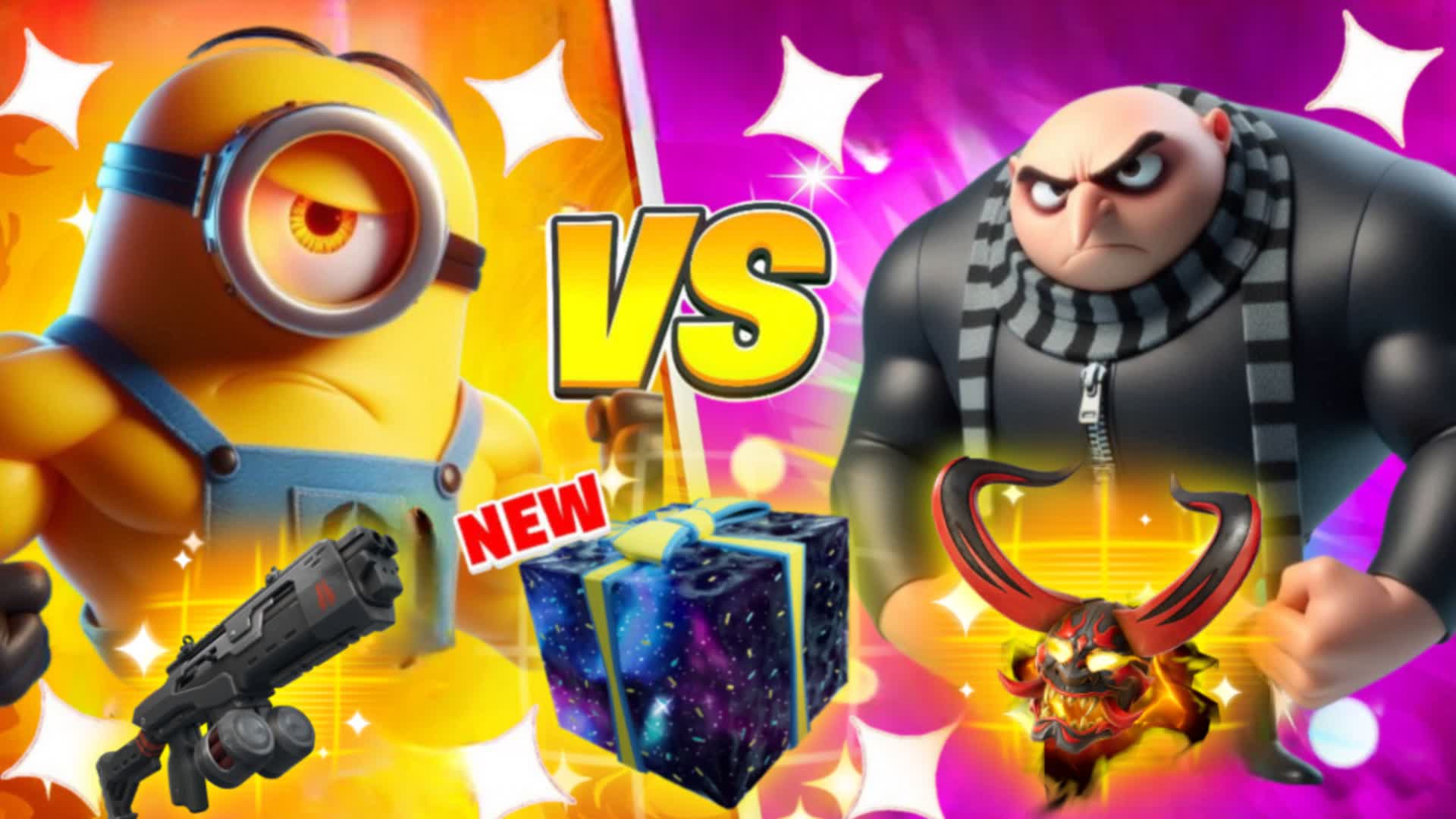 💛MINIONS VS GRU🖤 9107-7821-7706 by meticulousmaps - Fortnite Creative ...