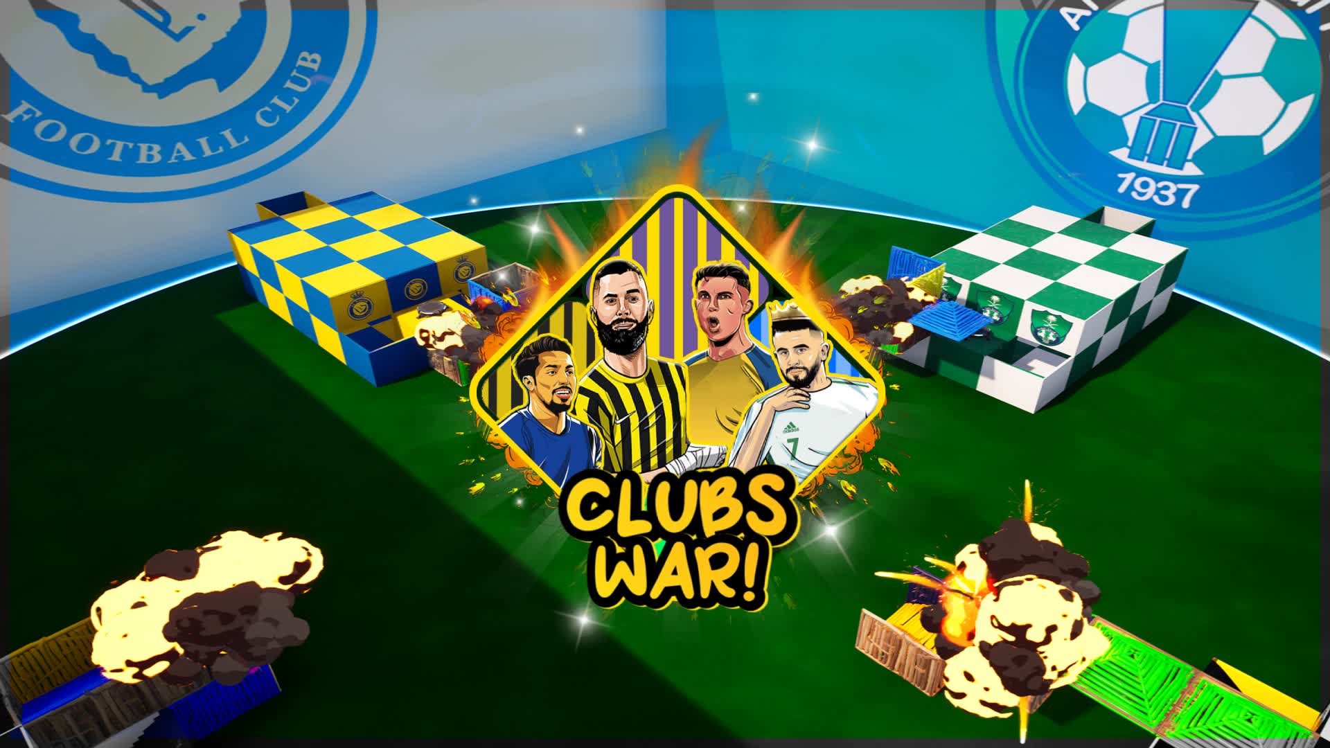 Clubs War 👤🌏 1237-1259-3598 by pandvll - Fortnite Creative Map Code ...