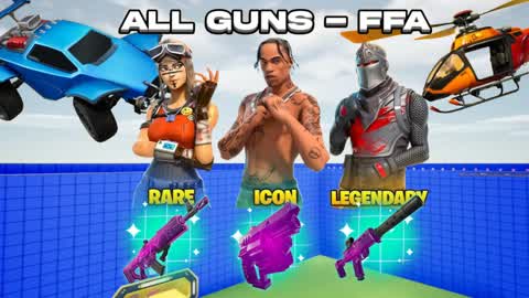 CRAZY FFA 1V1V1 - ALL GUNS & VEHICLES 8633-0042-0519 by salamfn - Fortnite