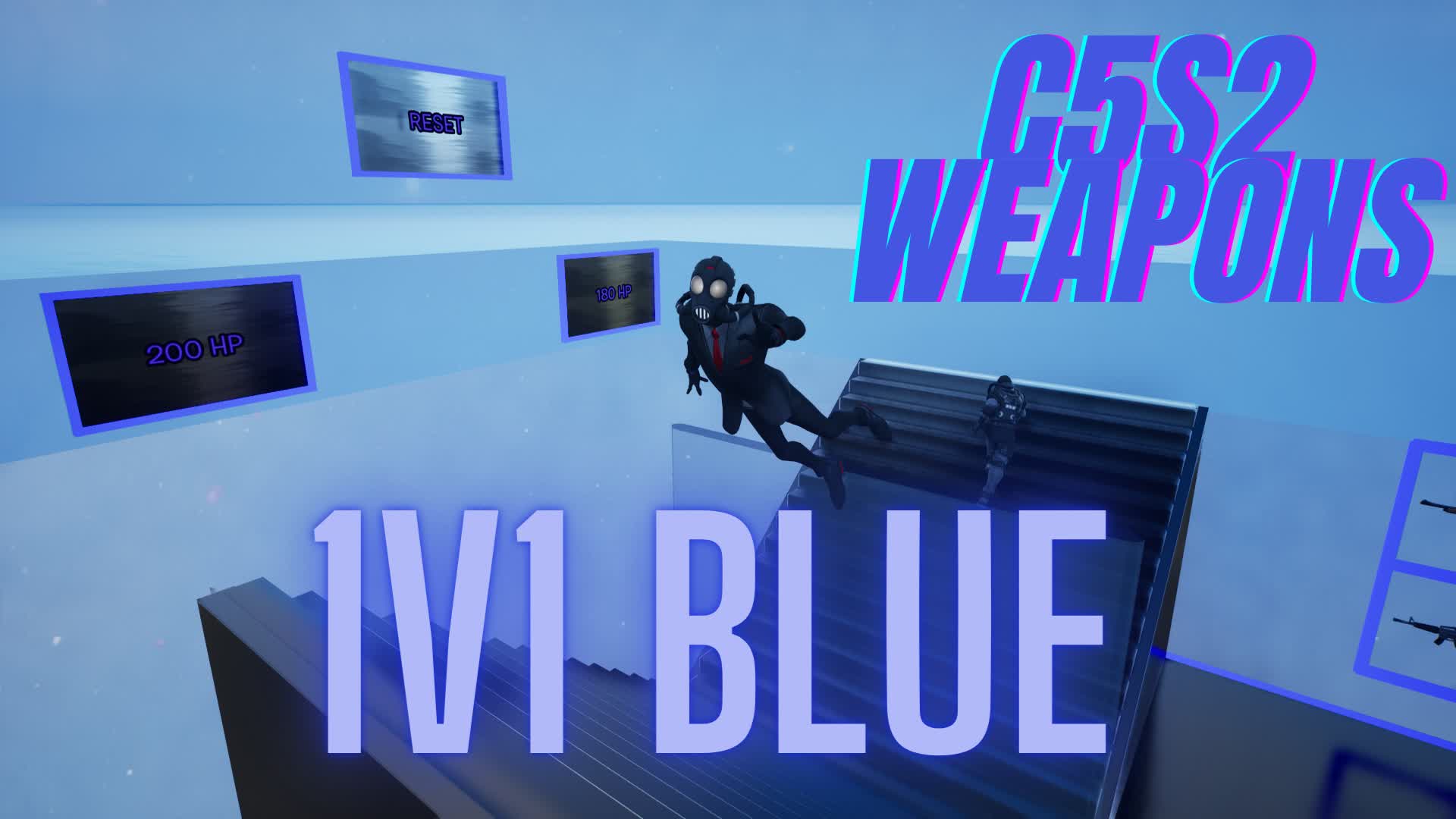 🔷1v1 BLUE Build Fights🔷 0139-0011-4798 by olxsch - Fortnite Creative Map Code - Fortnite.GG