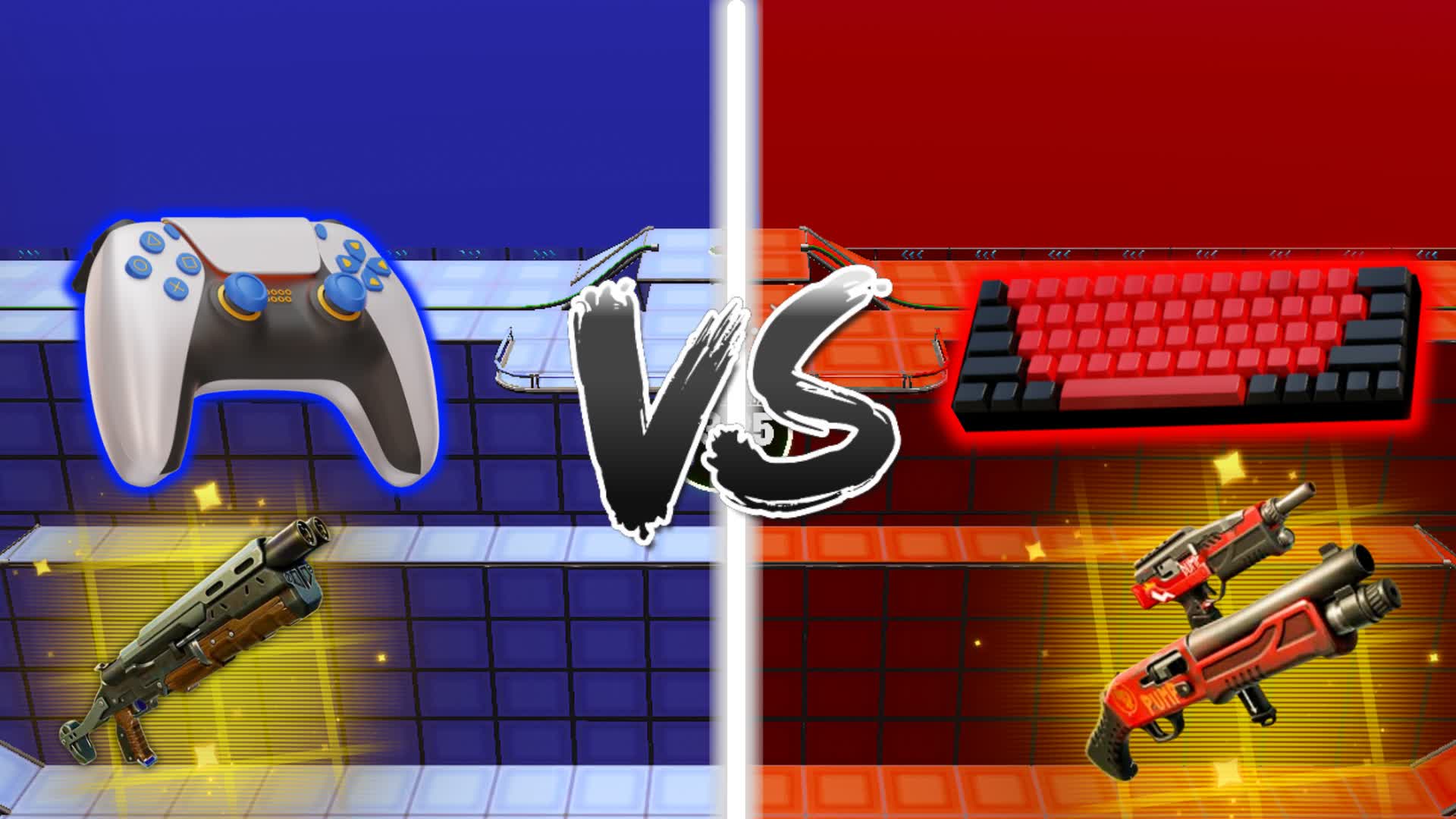 PS5 VS PC RED VS BLUE 🔴🔵 9289-7307-8570 by xptrendmap - Fortnite