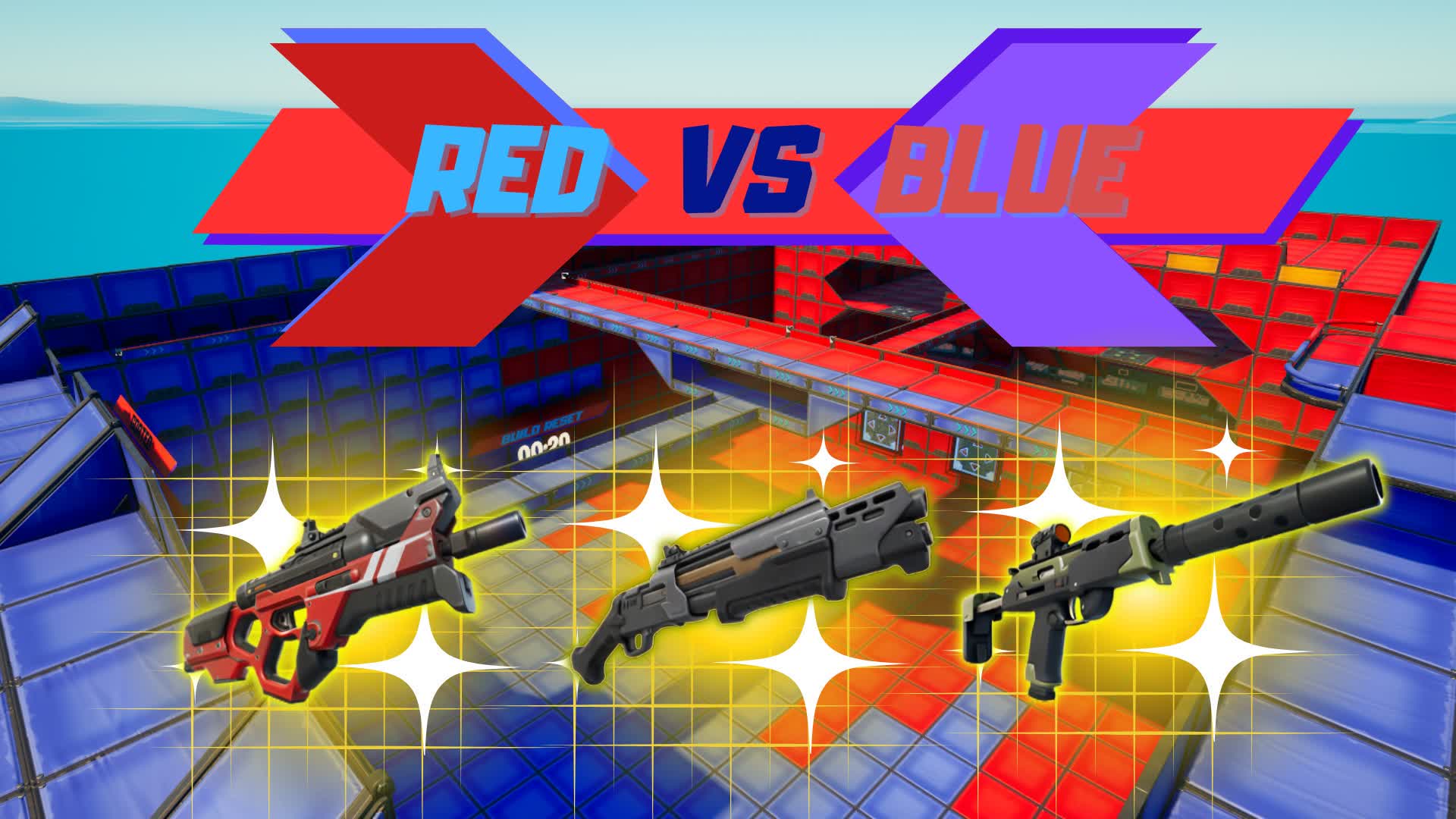 MEGA Red VS Blue [In Dev] 9502-0212-9273 by juli22 - Fortnite Creative ...