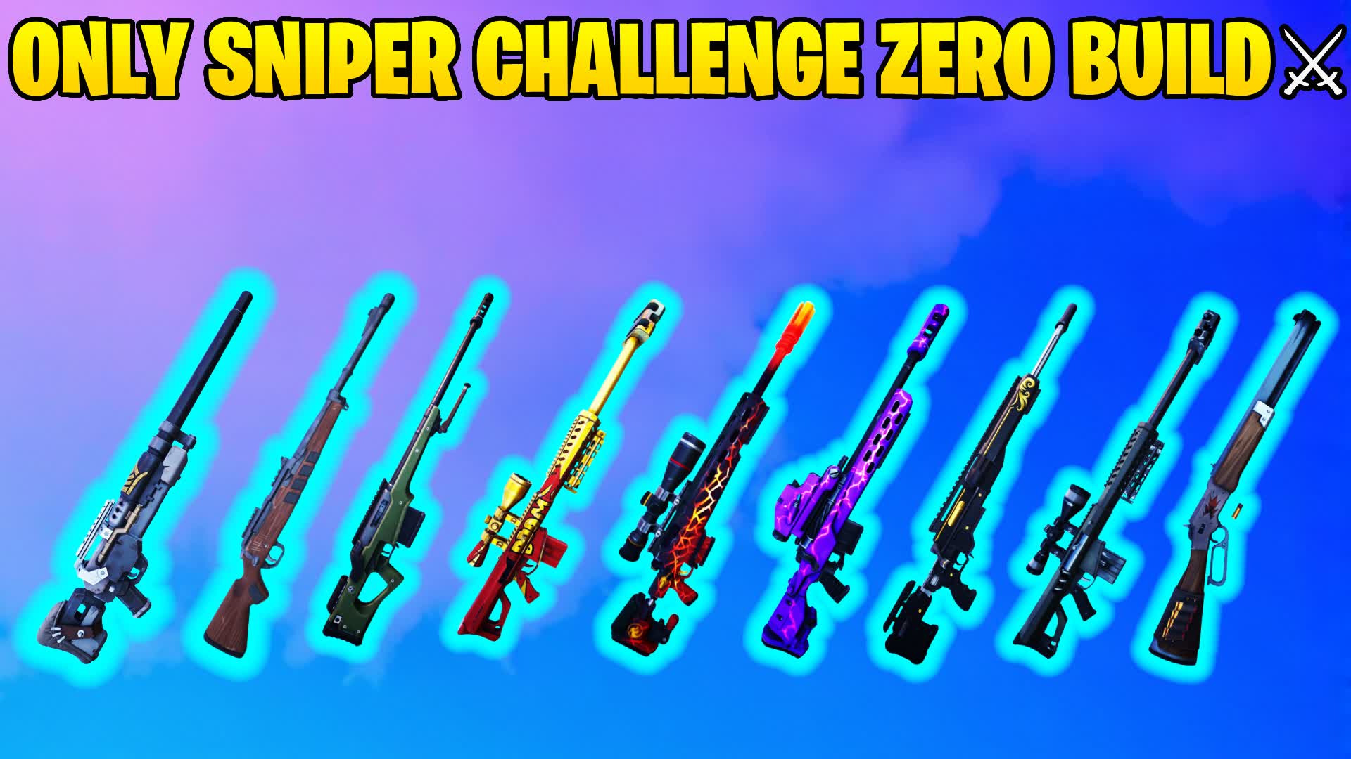 UNIQUEMENT SNIPER CHALLENGE ZERO BUILD 3411-3654-7559 par thepipguy ...