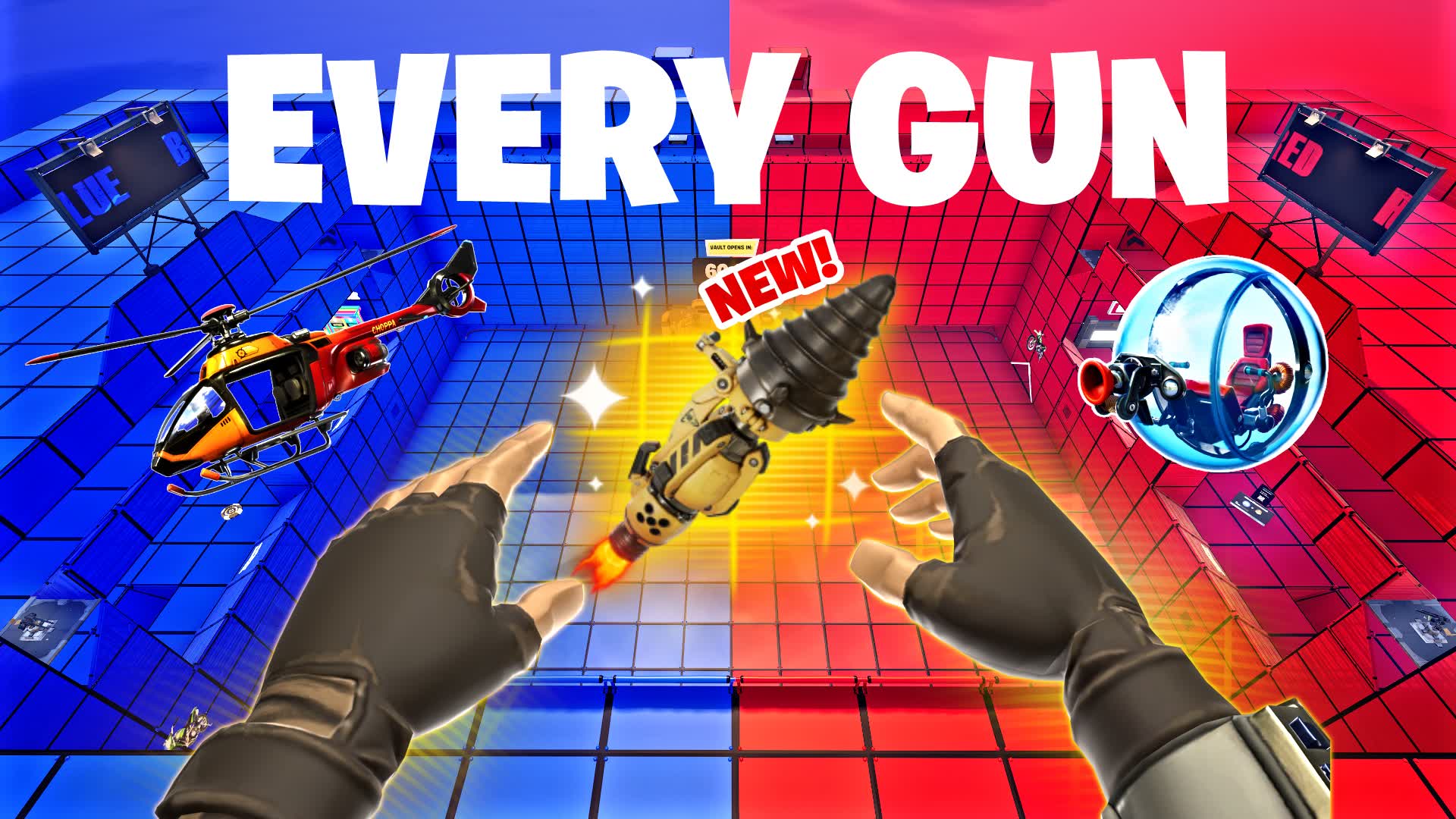 EVERY GUN RED VS BLUE 🔴🔵 7719-0143-5315 by joyteam - Fortnite Creative Map Code - Fortnite.GG