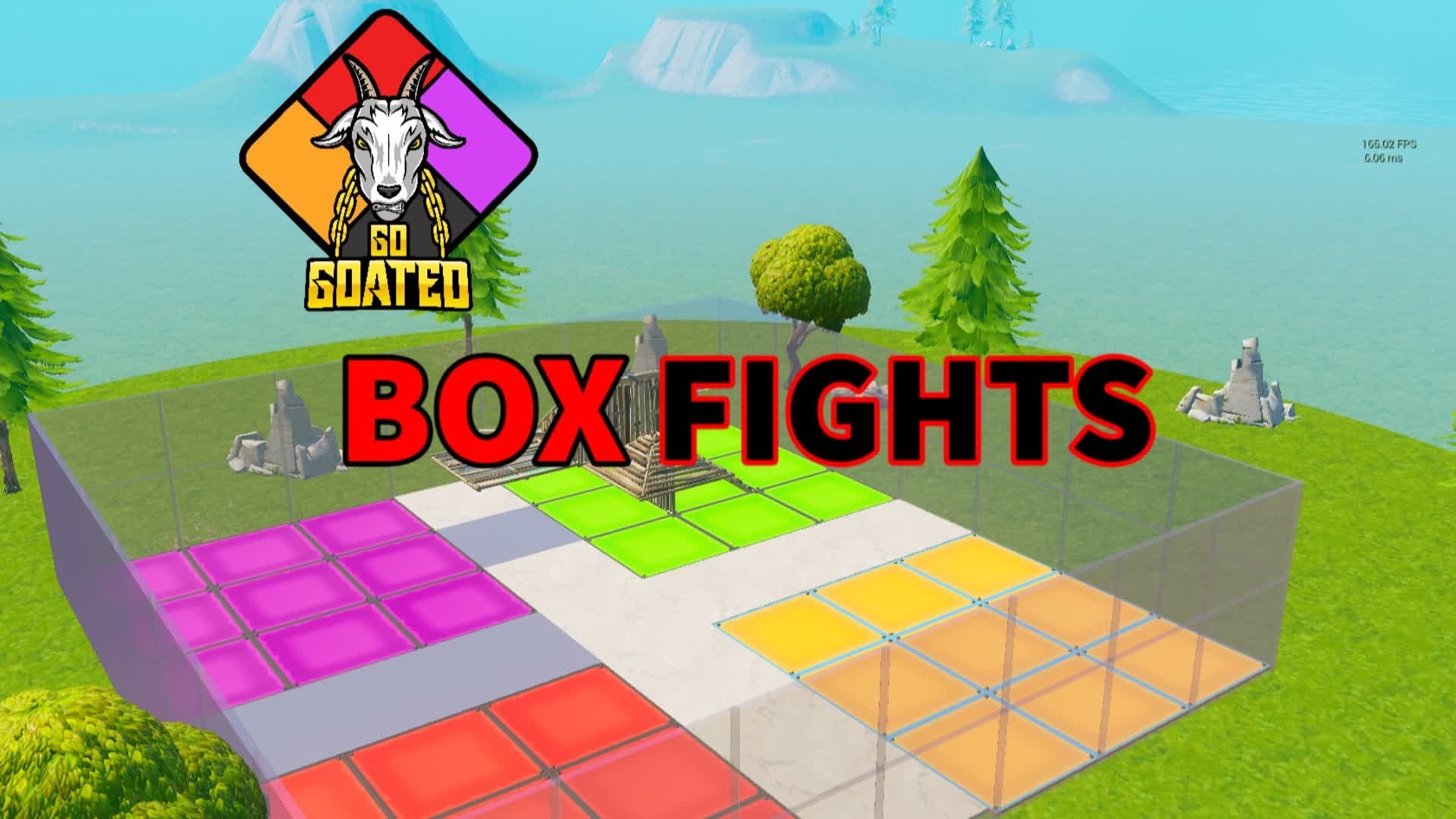 🐐 GO GOATED! Box Fights🎯 9037-6067-2178 by antzog - Fortnite Creative ...