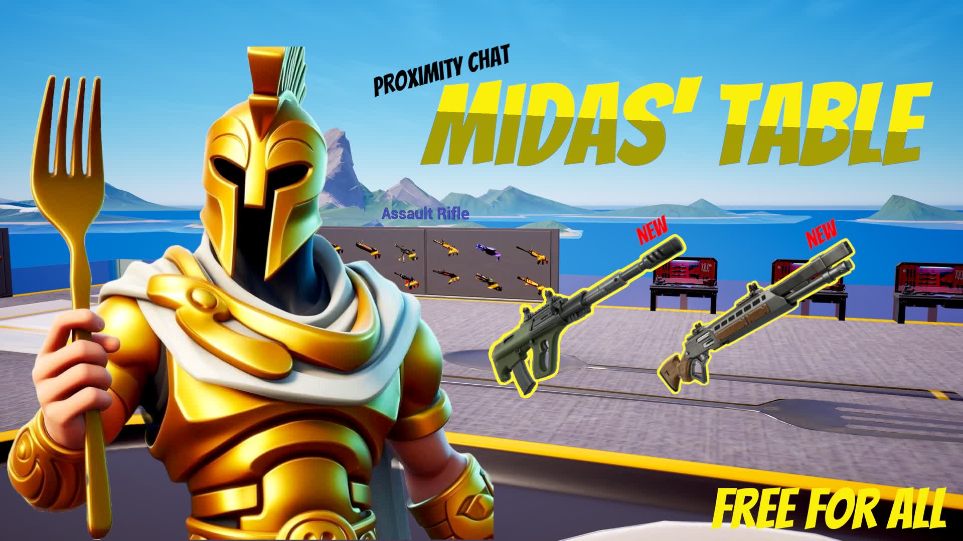 Midas' Table - Free for all 0709-2991-0292 by shaggypotato - Fortnite Creative Map Code ...