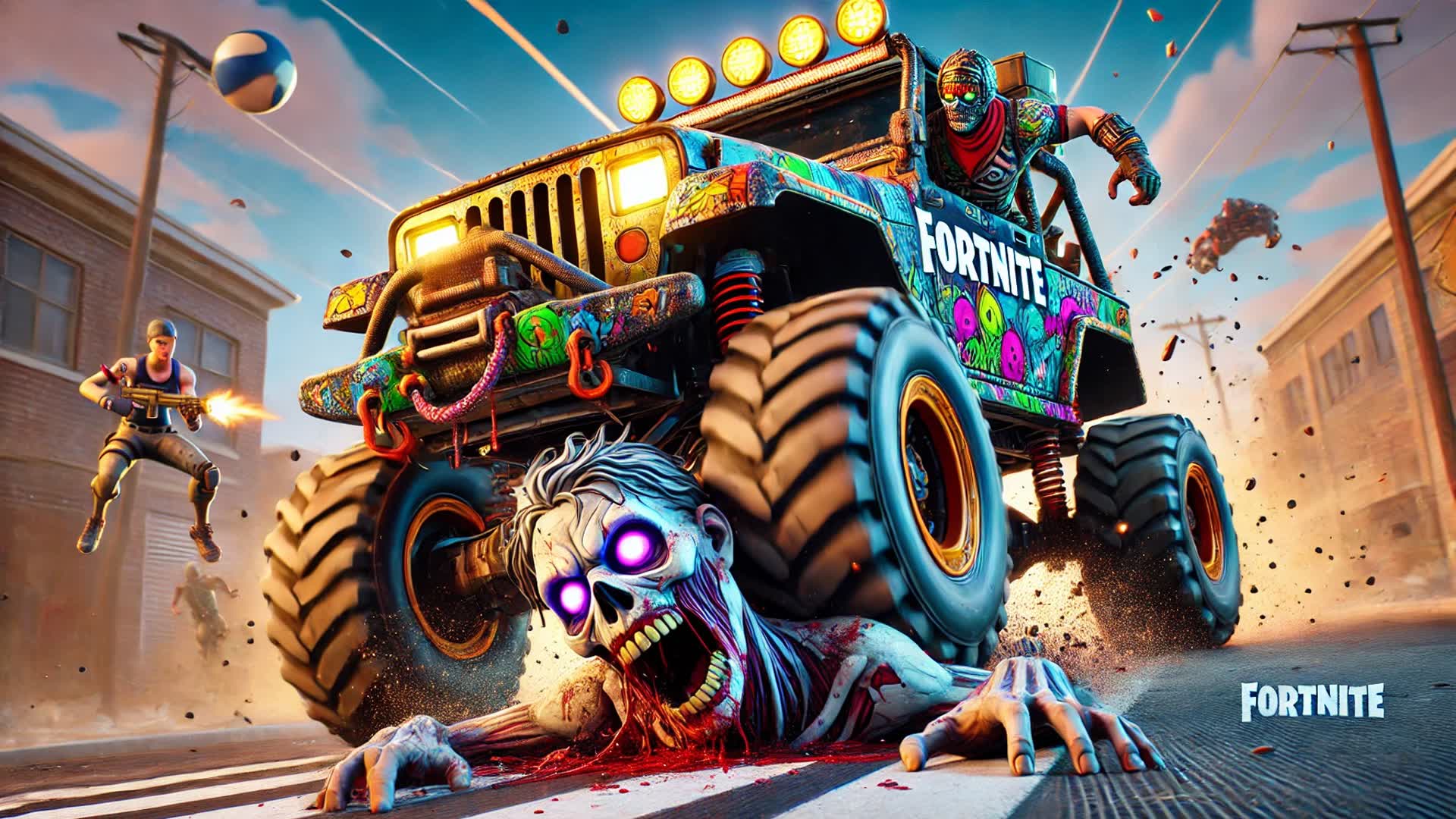 🧟Zombie Mow Down🚙 5508-4507-8778 by yoipi - Fortnite Creative Map Code ...