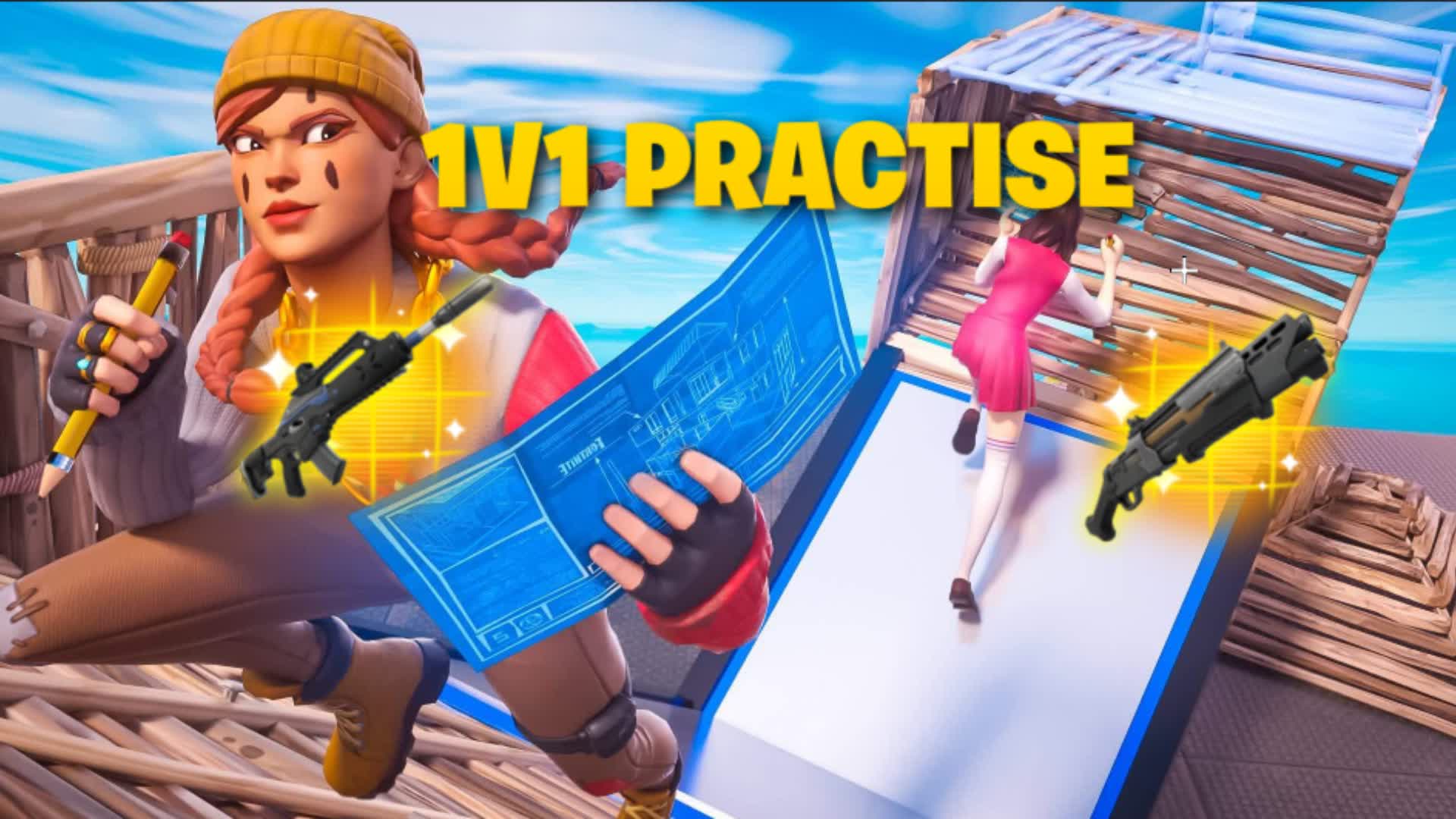 1v1 practice 5840-1363-9561 by sarcinaz - Fortnite Creative Map Code - Fortnite.GG