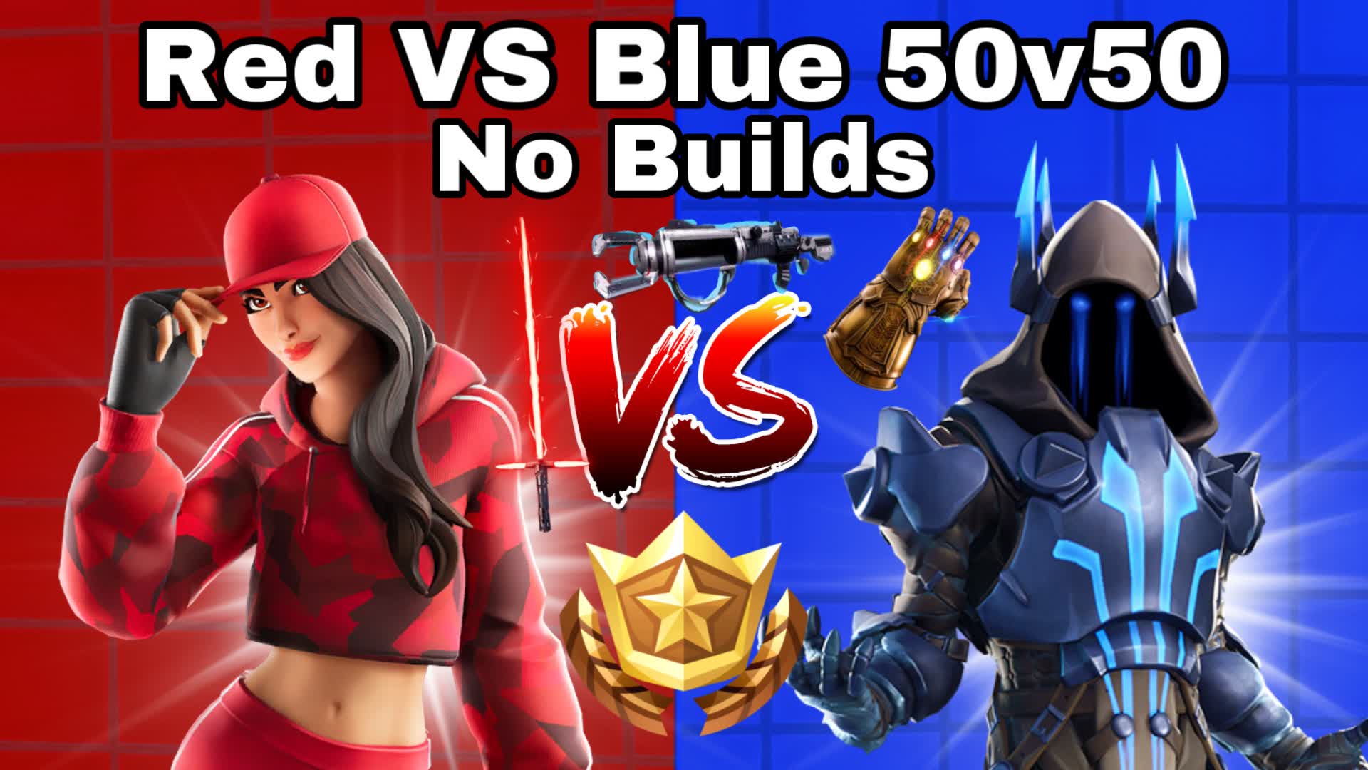 🔵🔴Red VS Blue 50v50 - Zero Builds🔴🔵 9102-9362-7592 by phacze - Fortnite ...